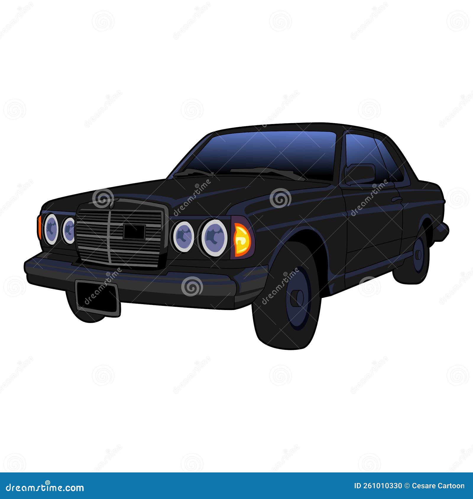 Cartoon Oldtimer vektor abbildung. Illustration von zeichen - 261010330