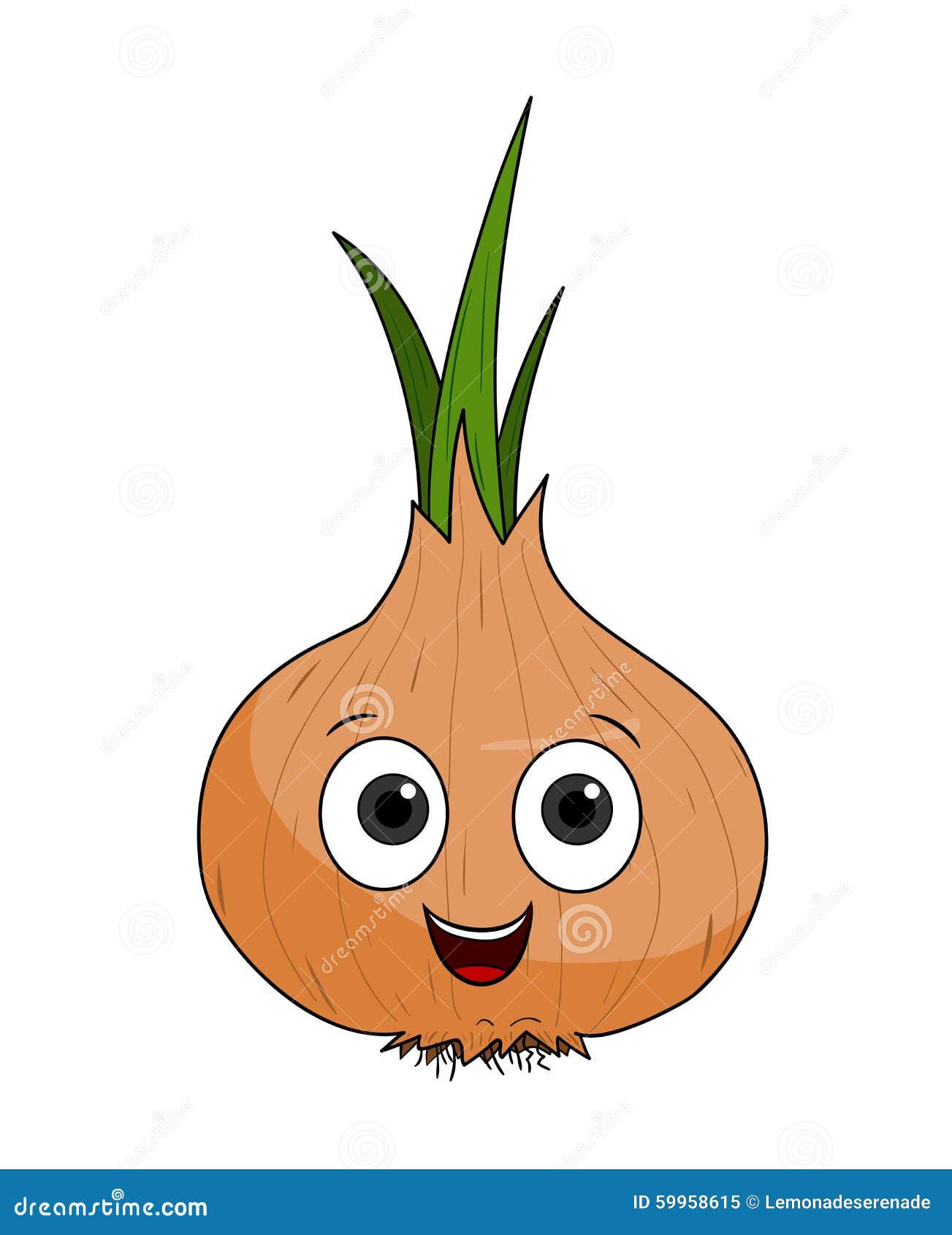 Cartoon Onion stock vector. Illustration of icon, nature - 59958615