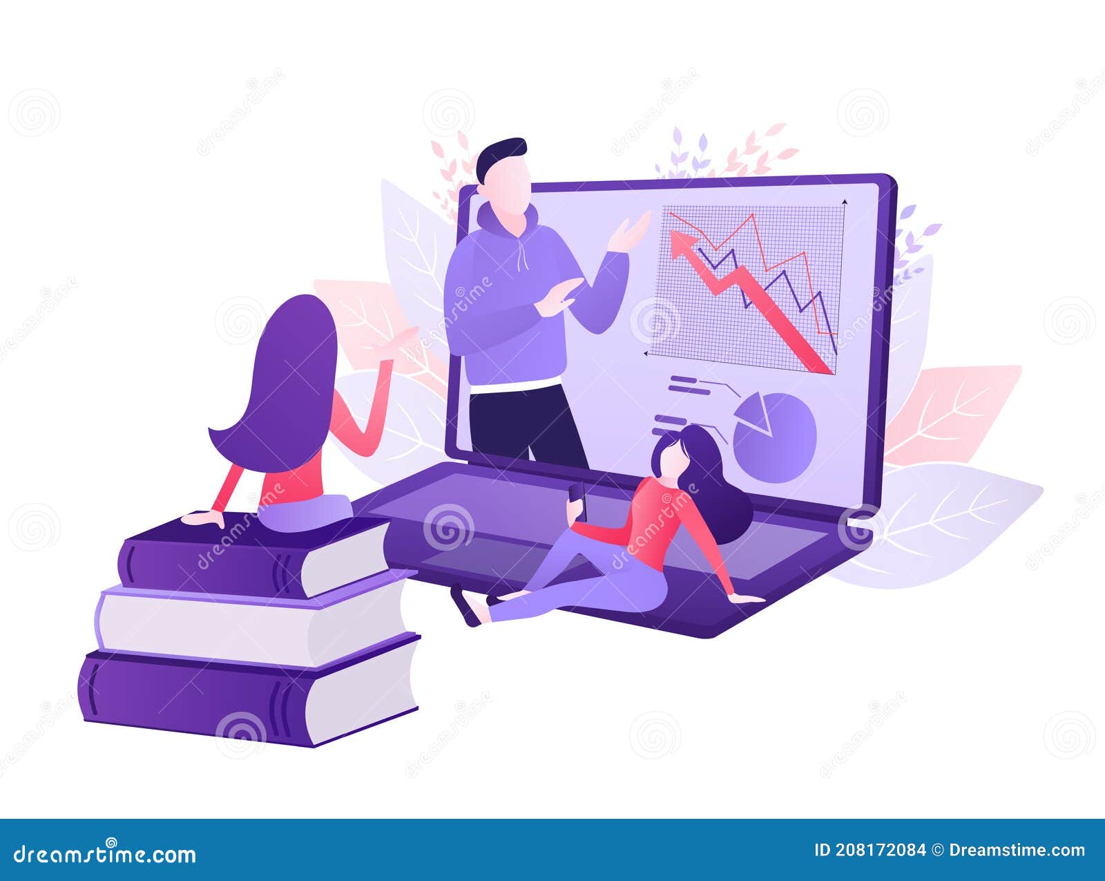 Cartoon Online Teaching for Web Design. Cartoon Character. Web Design ...