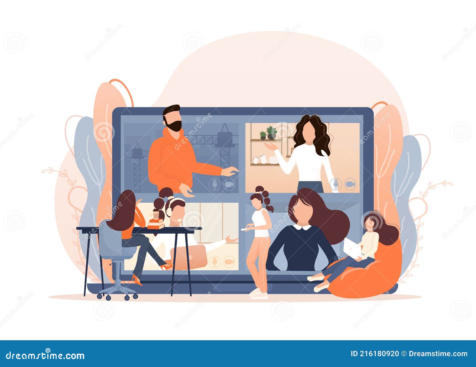 Cartoon Online Teaching for Web Design. Cartoon Character. Web Design ...