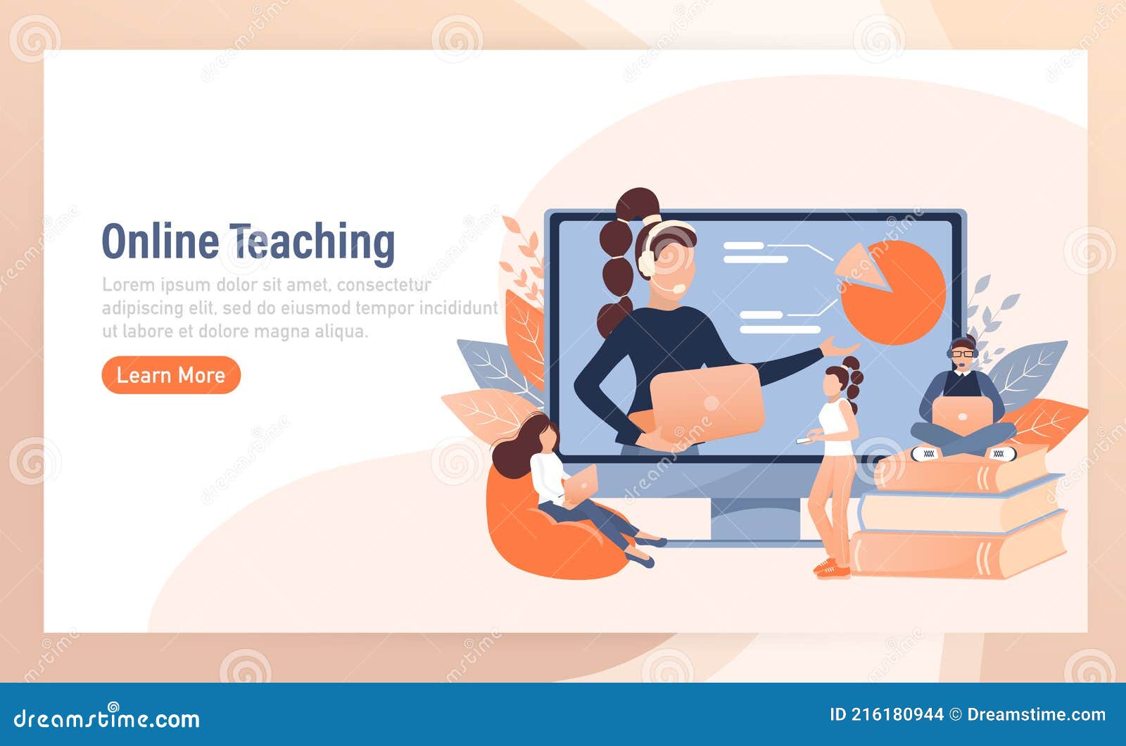 Cartoon Online Teaching for Web Design. Cartoon Character. Web Design ...