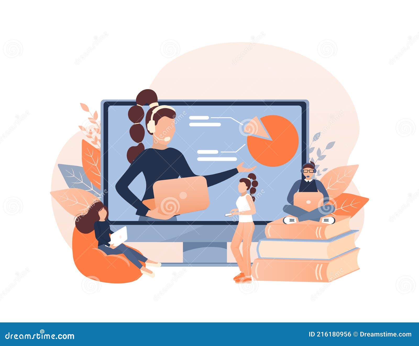 Cartoon Online Teaching for Web Design. Cartoon Character. Web Design ...