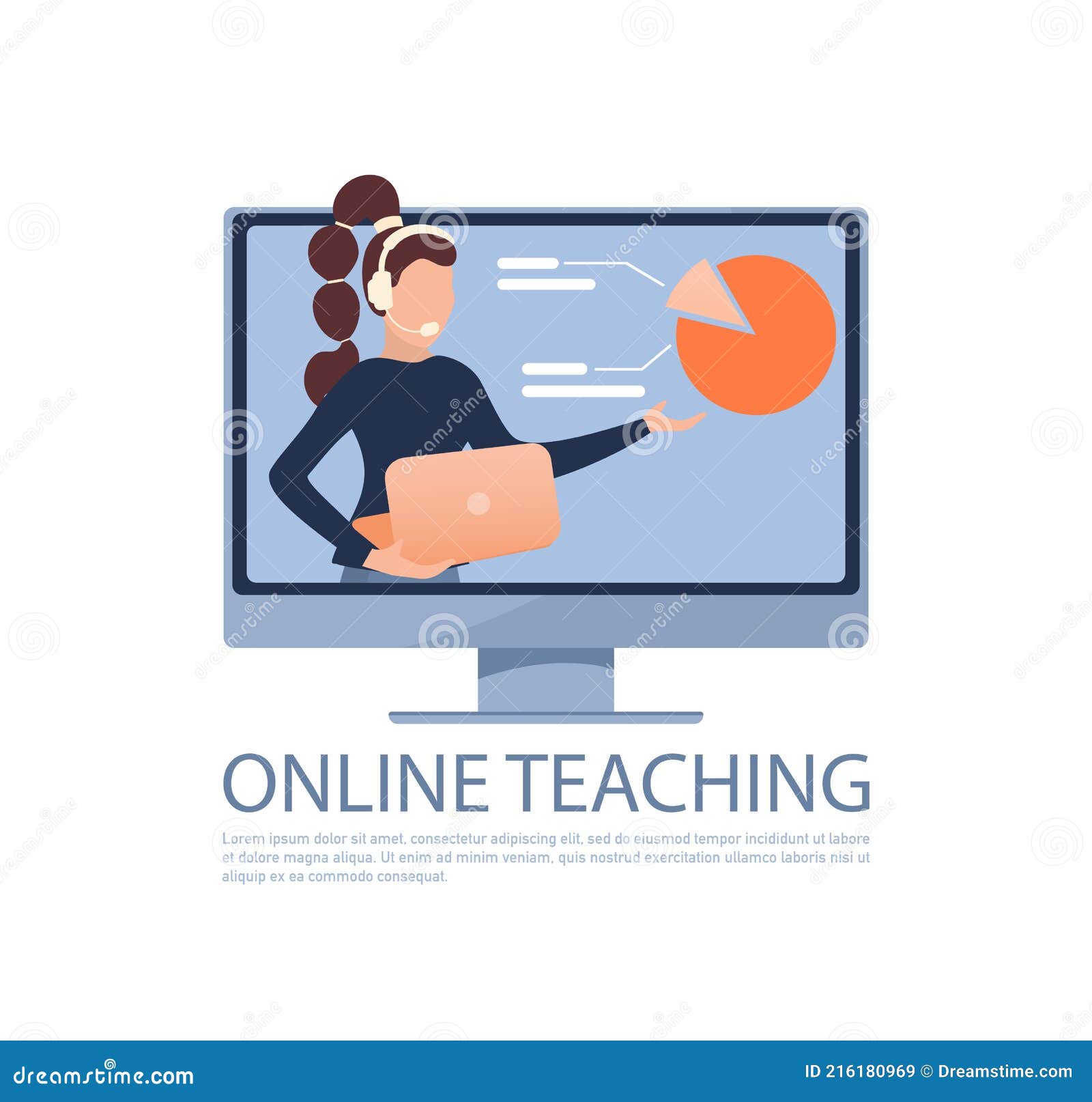 Cartoon Online Teaching for Web Design. Cartoon Character. Web Design ...