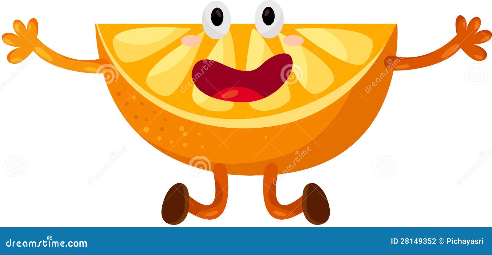 Wau - Cartoon Orange Word. Business Concept. Royalty-Free Stock ...