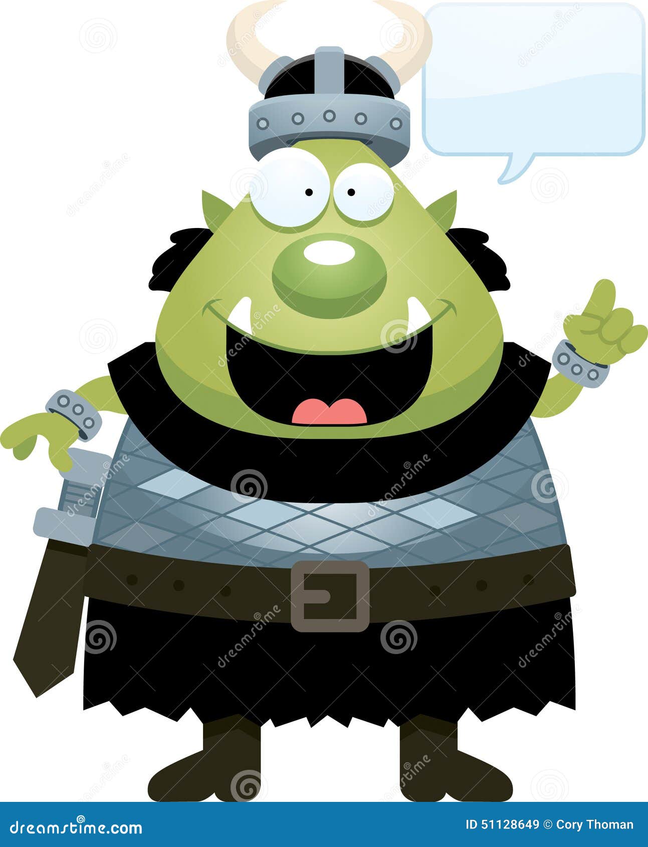Cartoon Orc Idea stock vector. Illustration of cartoon - 51128649