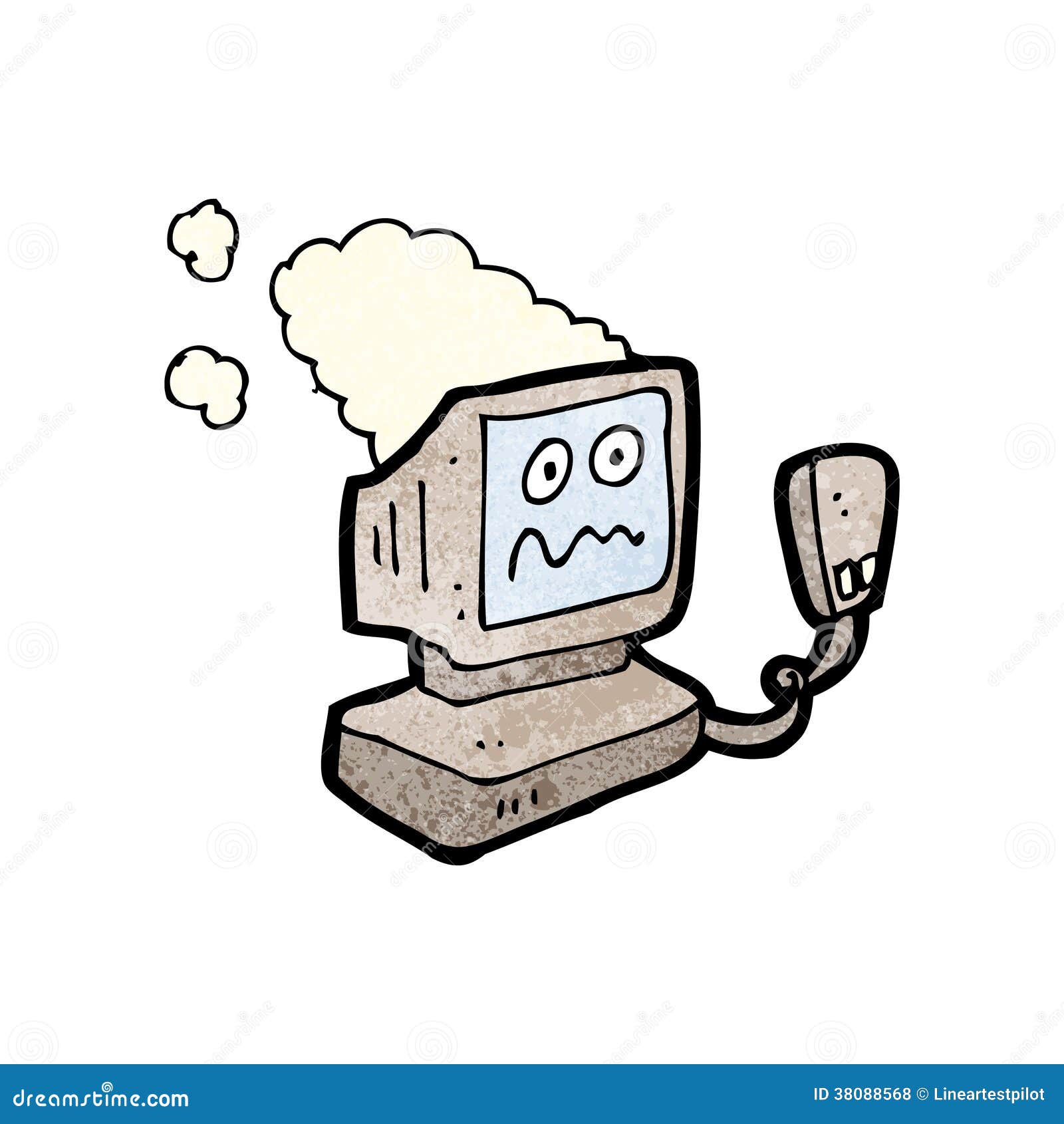 Cartoon Of Overheated Or Exhausted Man And Celsius Thermometer Showing ...
