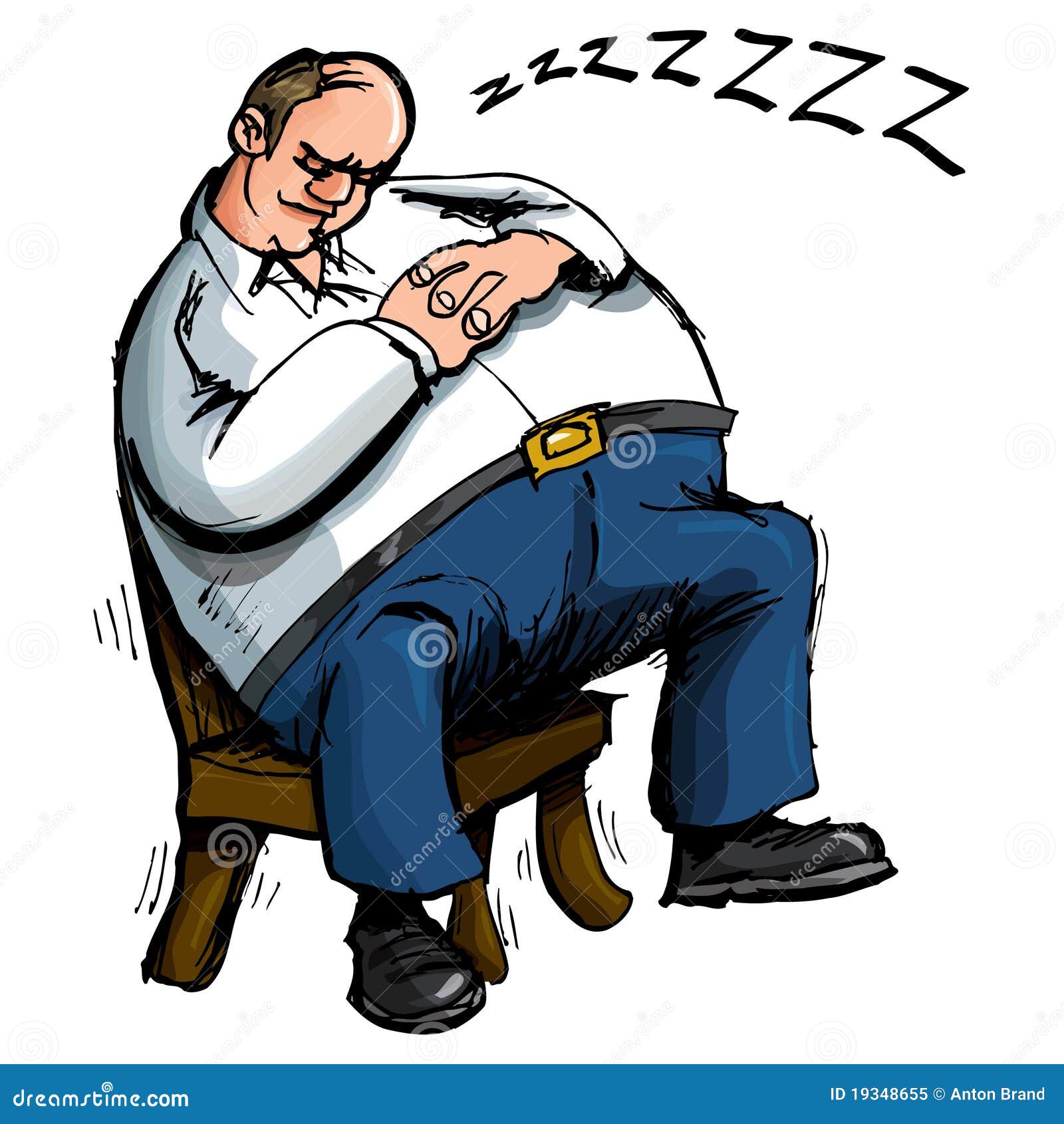 Sleeping Cartoon Person