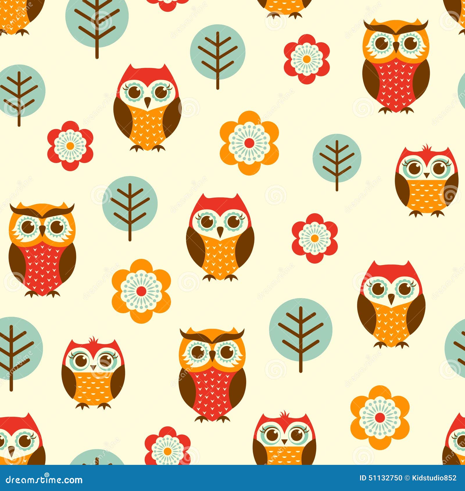 Set Of Cartoon Owls On White Background , Vector Illustrations Royalty ...