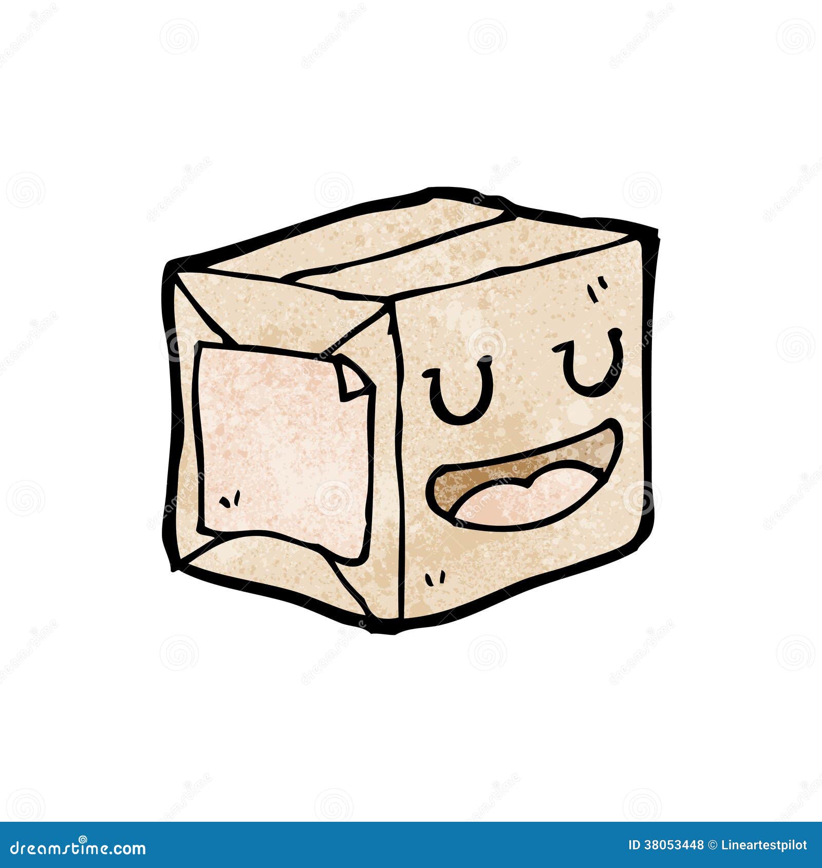 Cartoon package stock vector. Illustration of hand, parcel - 38053448