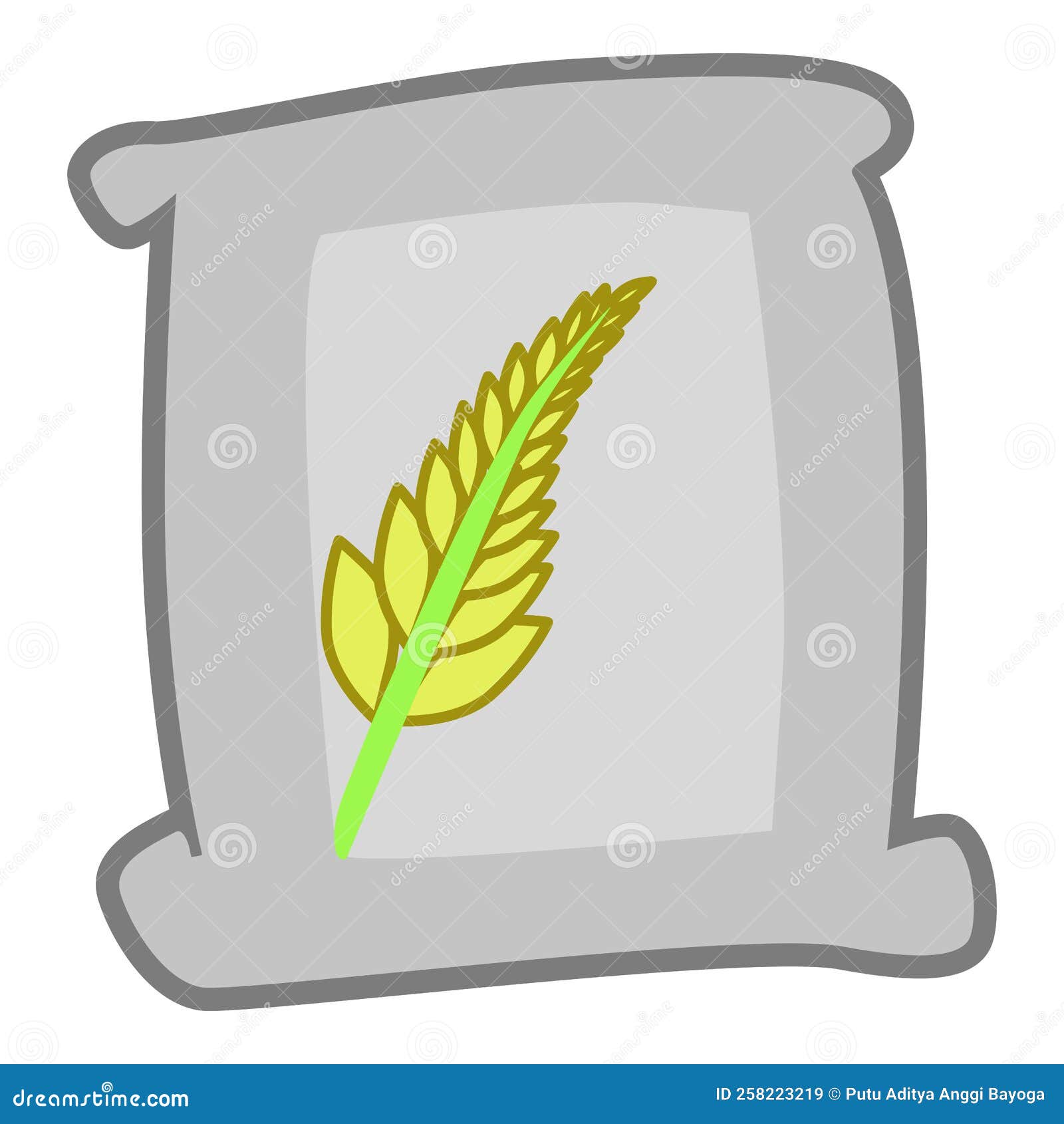 Cartoon paddy sack stock vector. Illustration of cartoon - 258223219