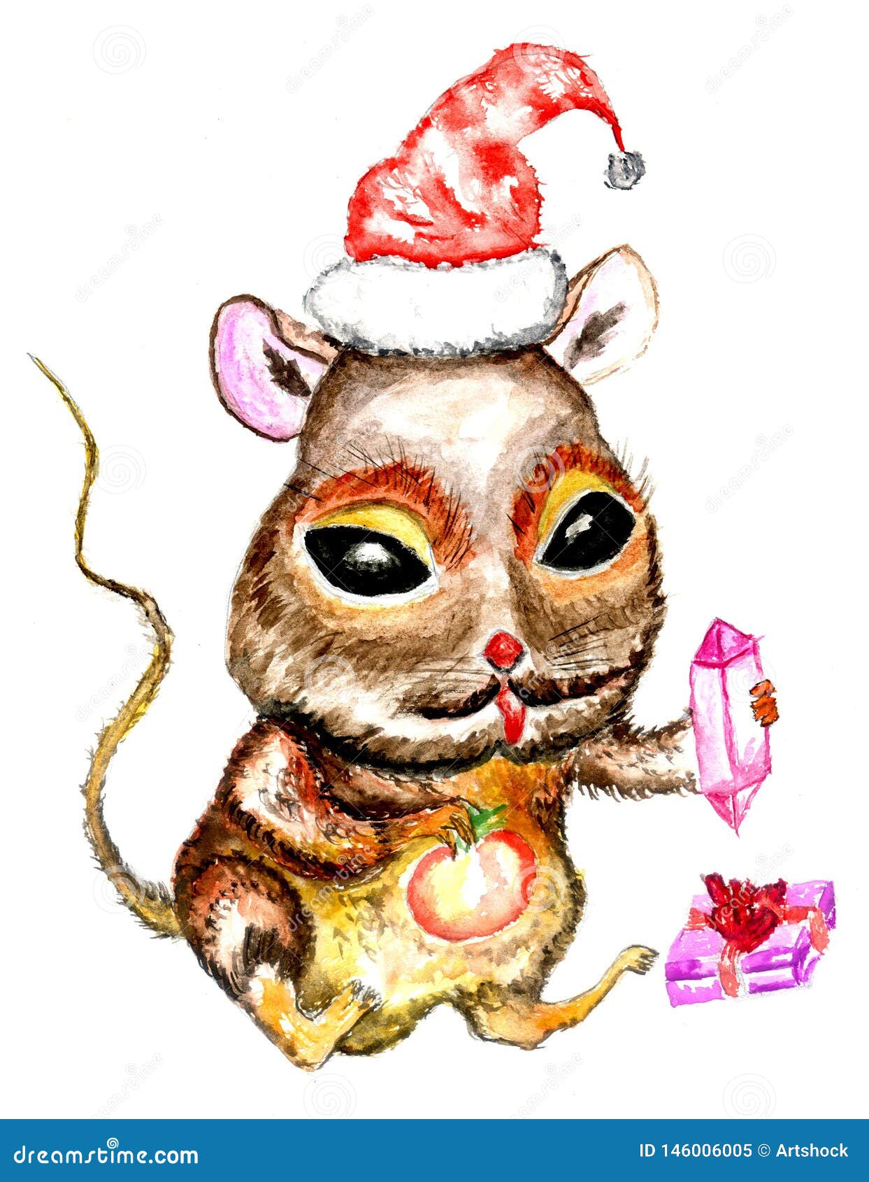 Cartoon painted mouse stock illustration. Illustration of domestic ...