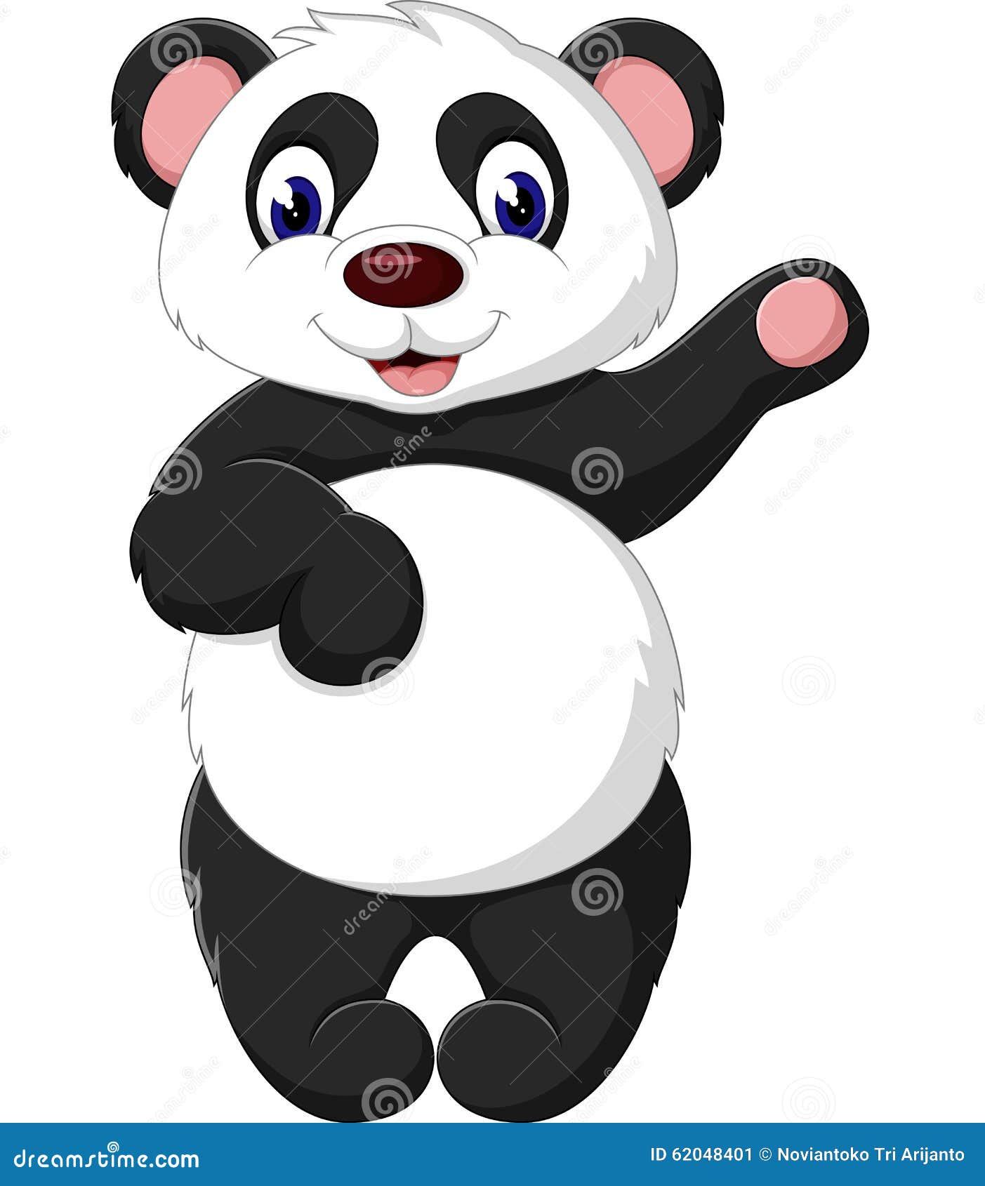 Cartoon panda stock vector. Illustration of cute, nature - 62048401