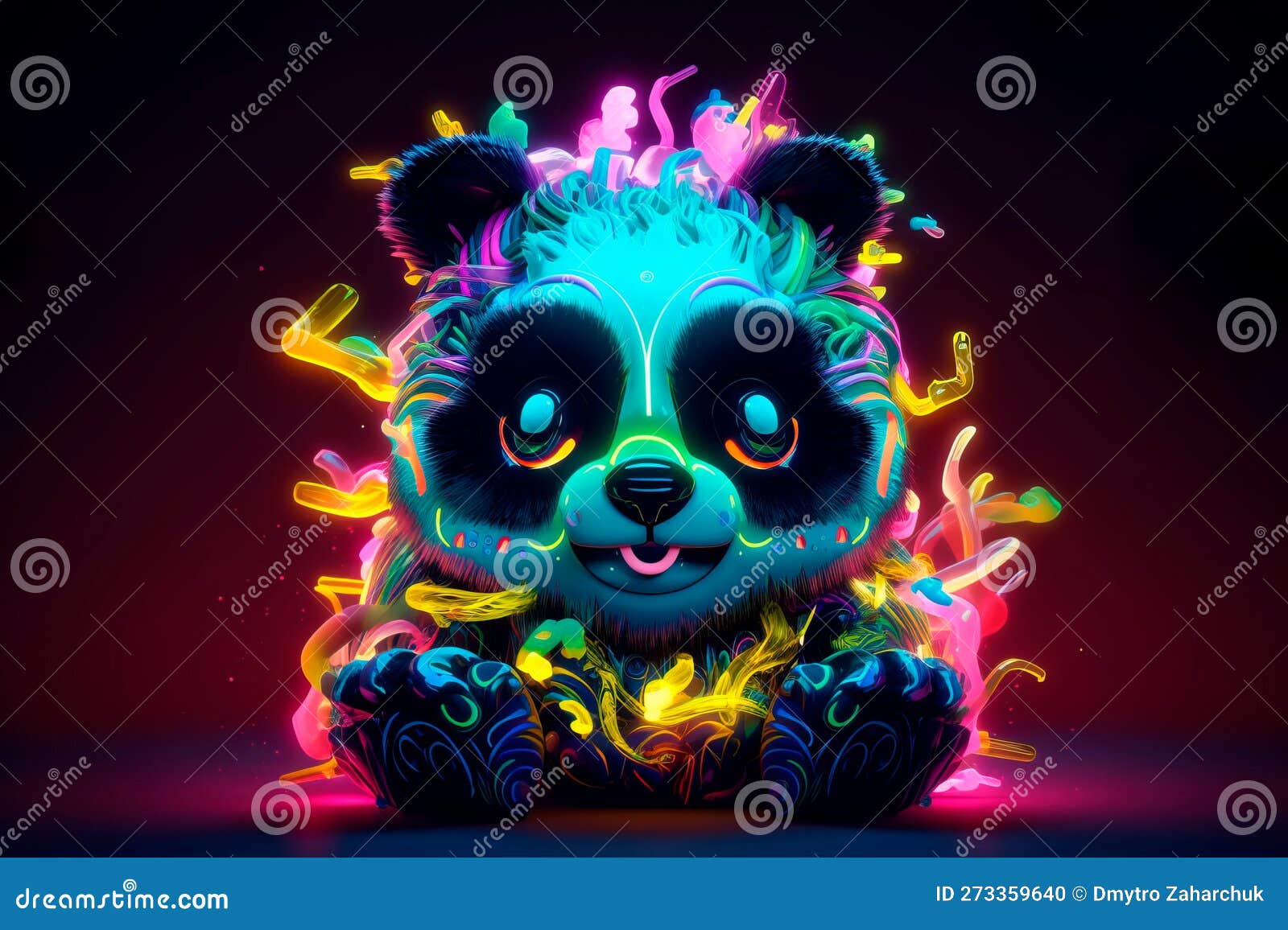 Cartoon Panda Designs for Card Featuring Generative AI Stock ...