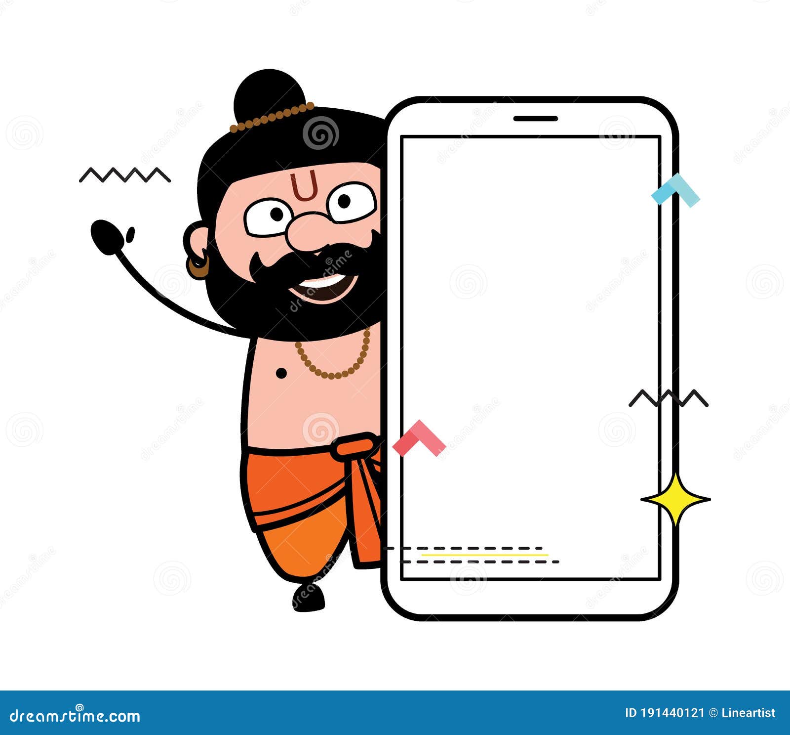 Phone Guru Logo Cartoon Vector | CartoonDealer.com #122371095