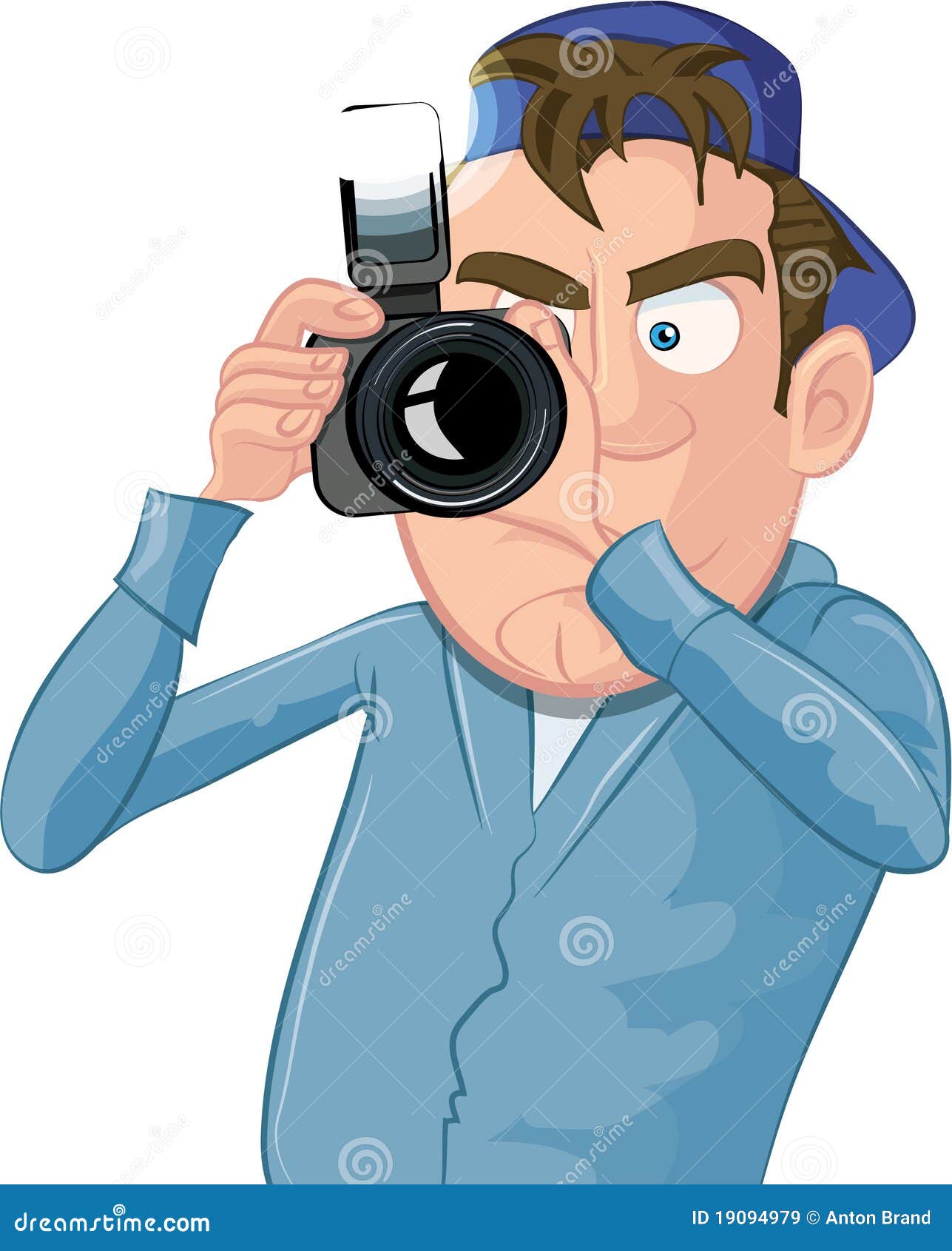Cartoon Paparazzi With A Camera | CartoonDealer.com #19094979