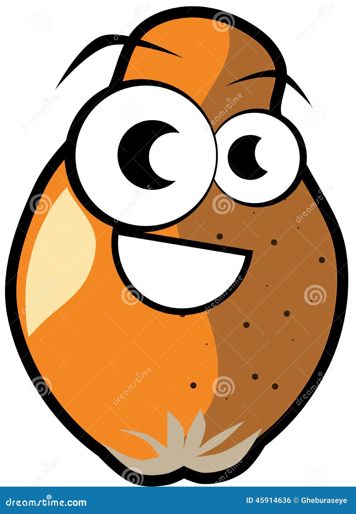 Cartoon Papaya Isolated Illustration Stock Illustration - Illustration ...