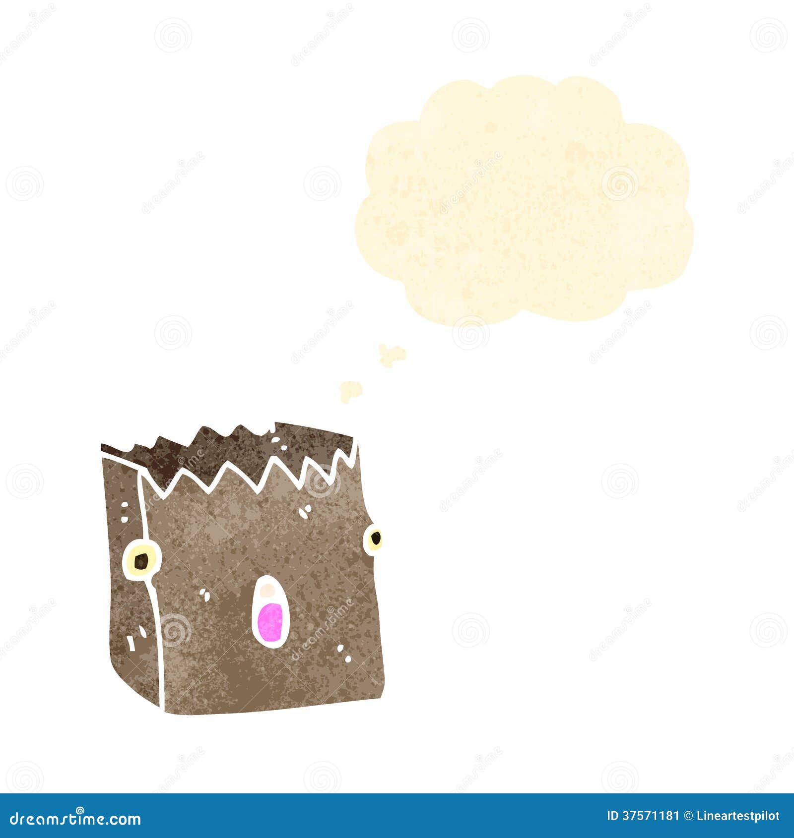 Cartoon paper bag stock vector. Illustration of idea - 37571181