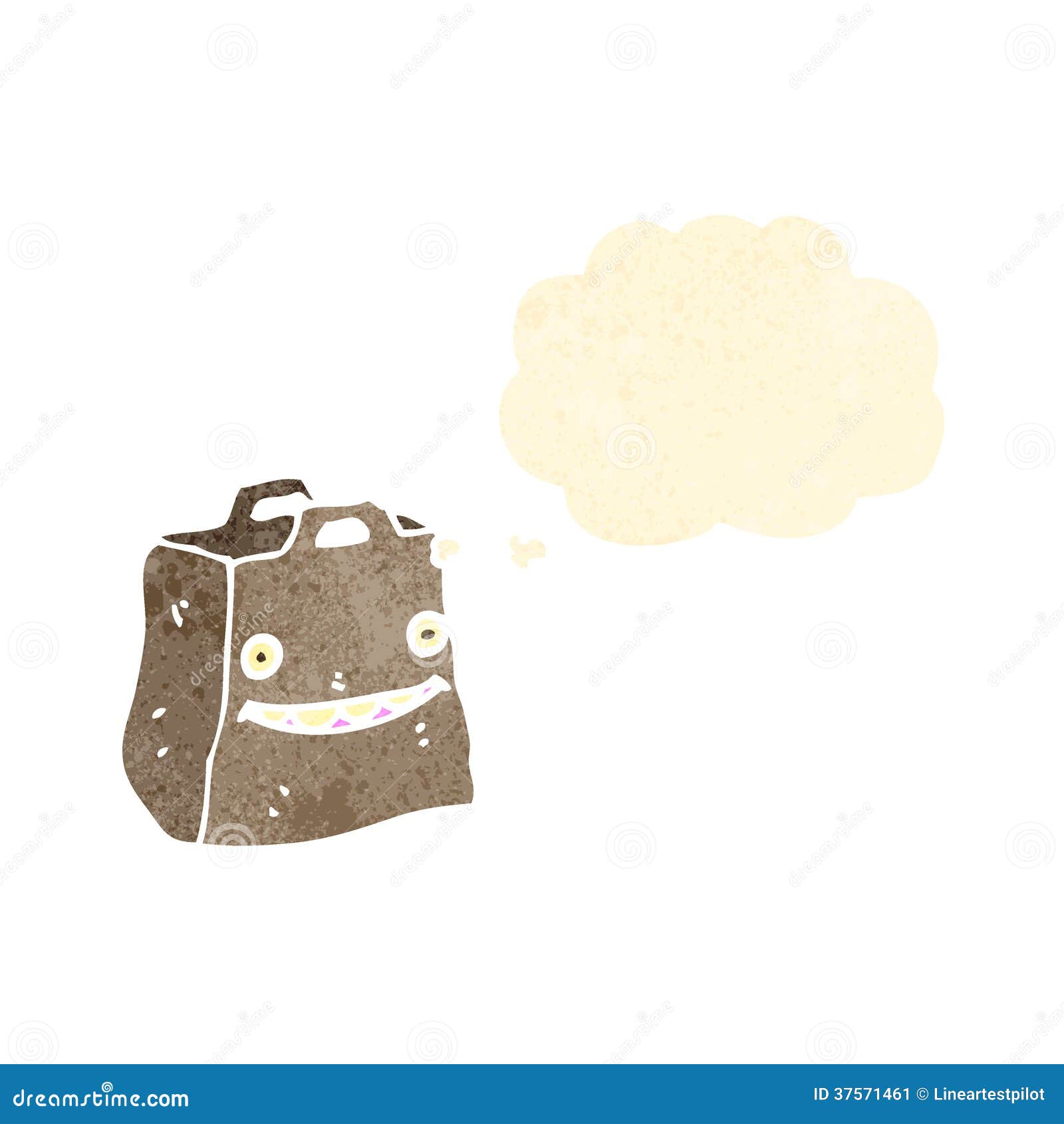 Cartoon Paper Bag Character Stock Vector - Illustration of texture ...