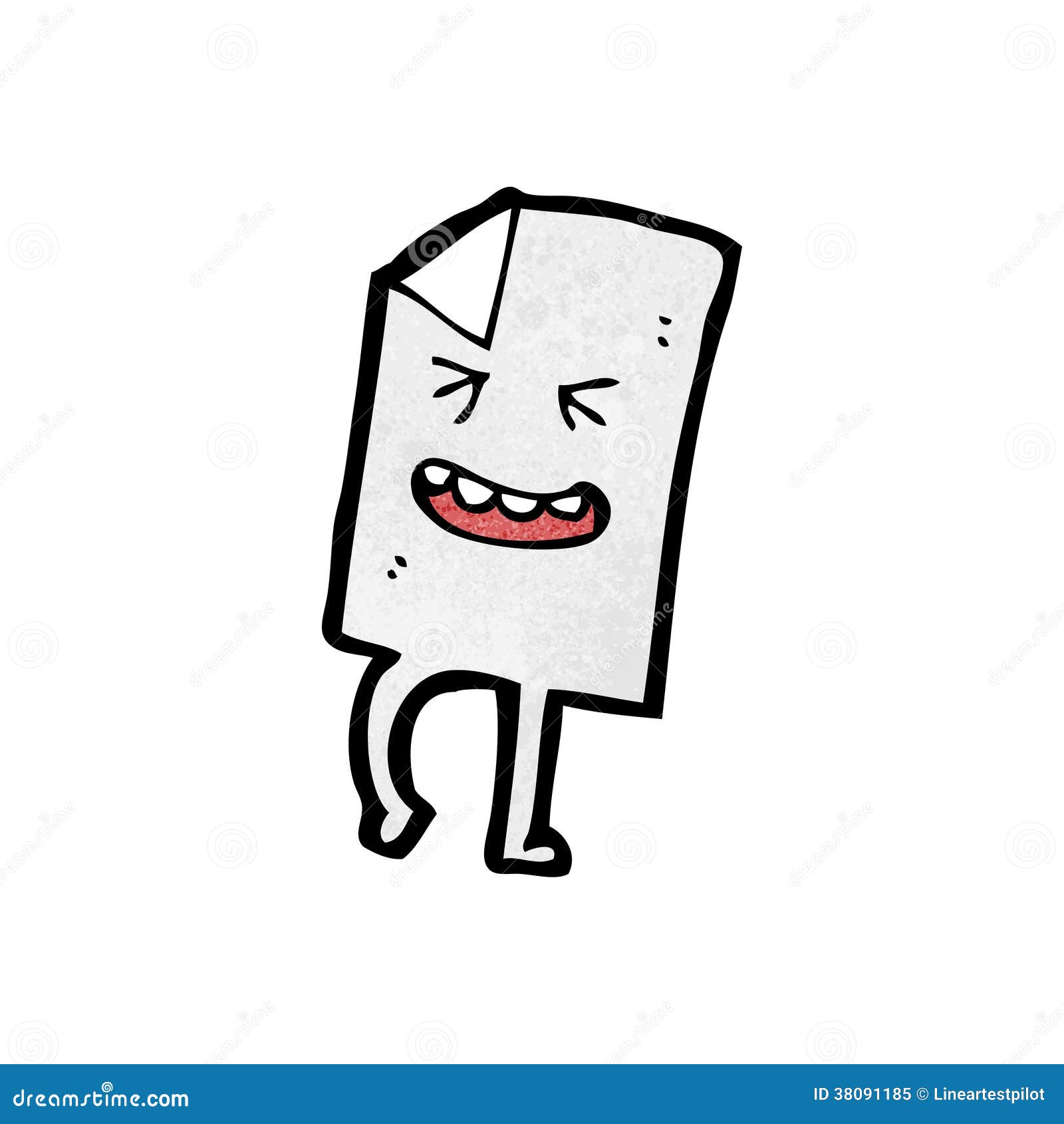 Cartoon Paper Letter Character Stock Vector - Illustration of character ...