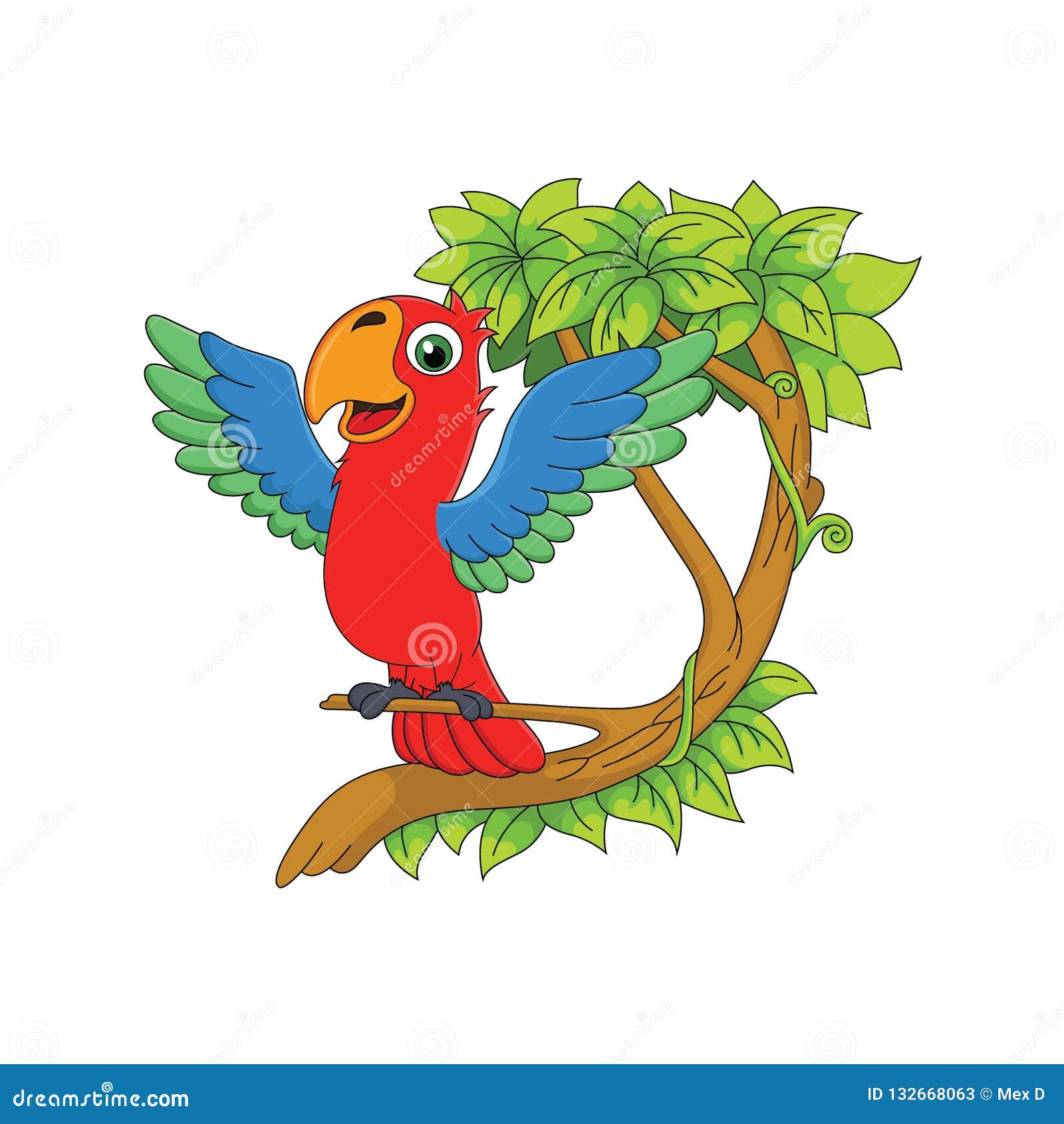 Character design stock image. Image of perched, cartoon - 132668063