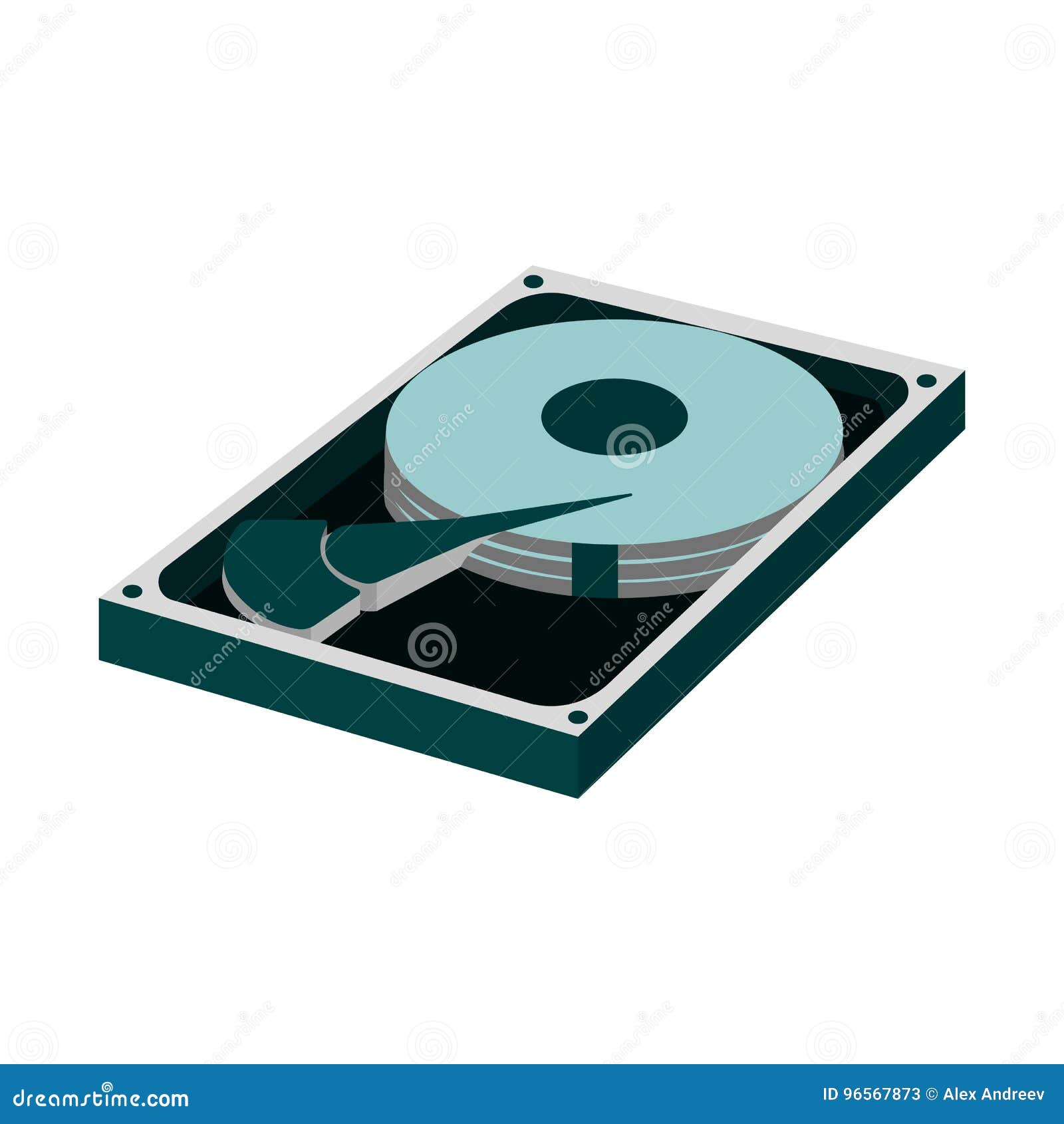 Cartoon Parts for Personal PC Icon. HDD Stock Vector - Illustration of ...