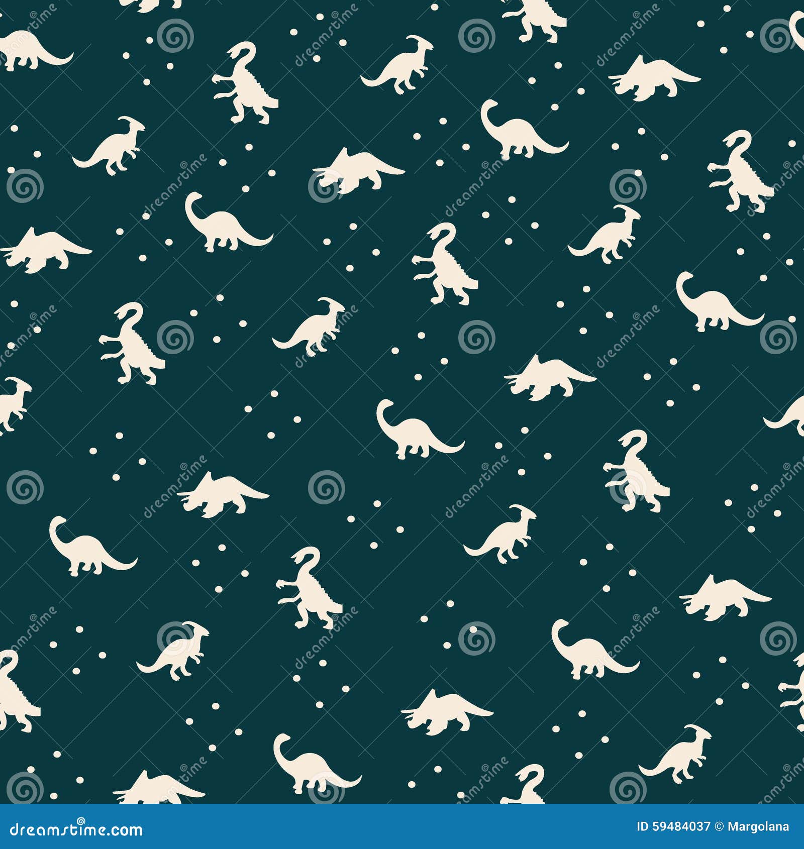 Cartoon Pattern of Colorful Different Dinosaur Stock Vector ...