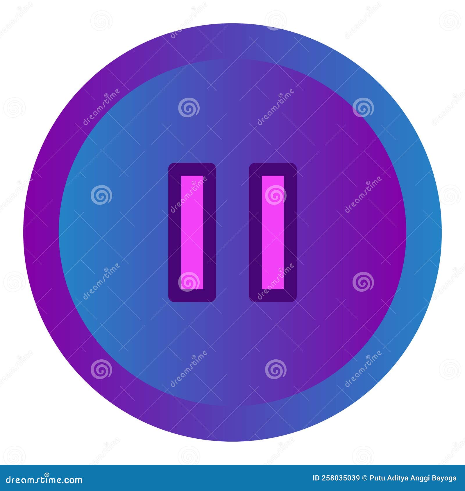 Cartoon Pause Button