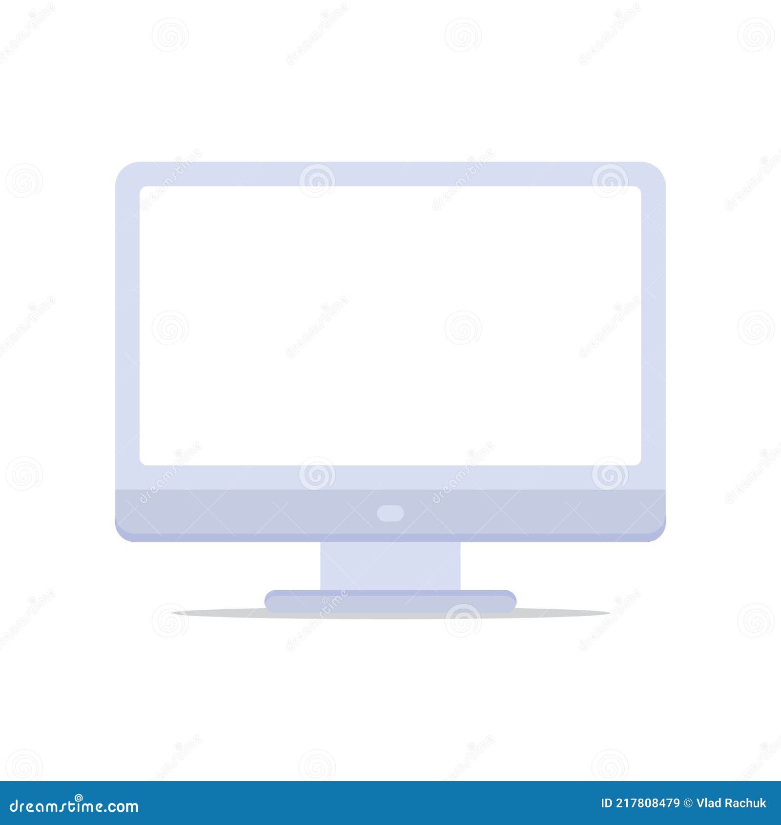 Cartoon Pc Screen in Flat Style. Flat Pc Screen. Using Computer. Screen ...