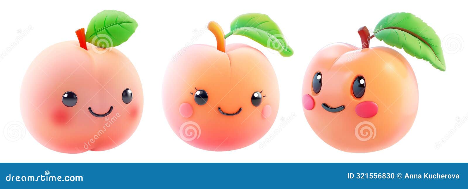 Cartoon peach characters stock photo. Illustration of collection ...