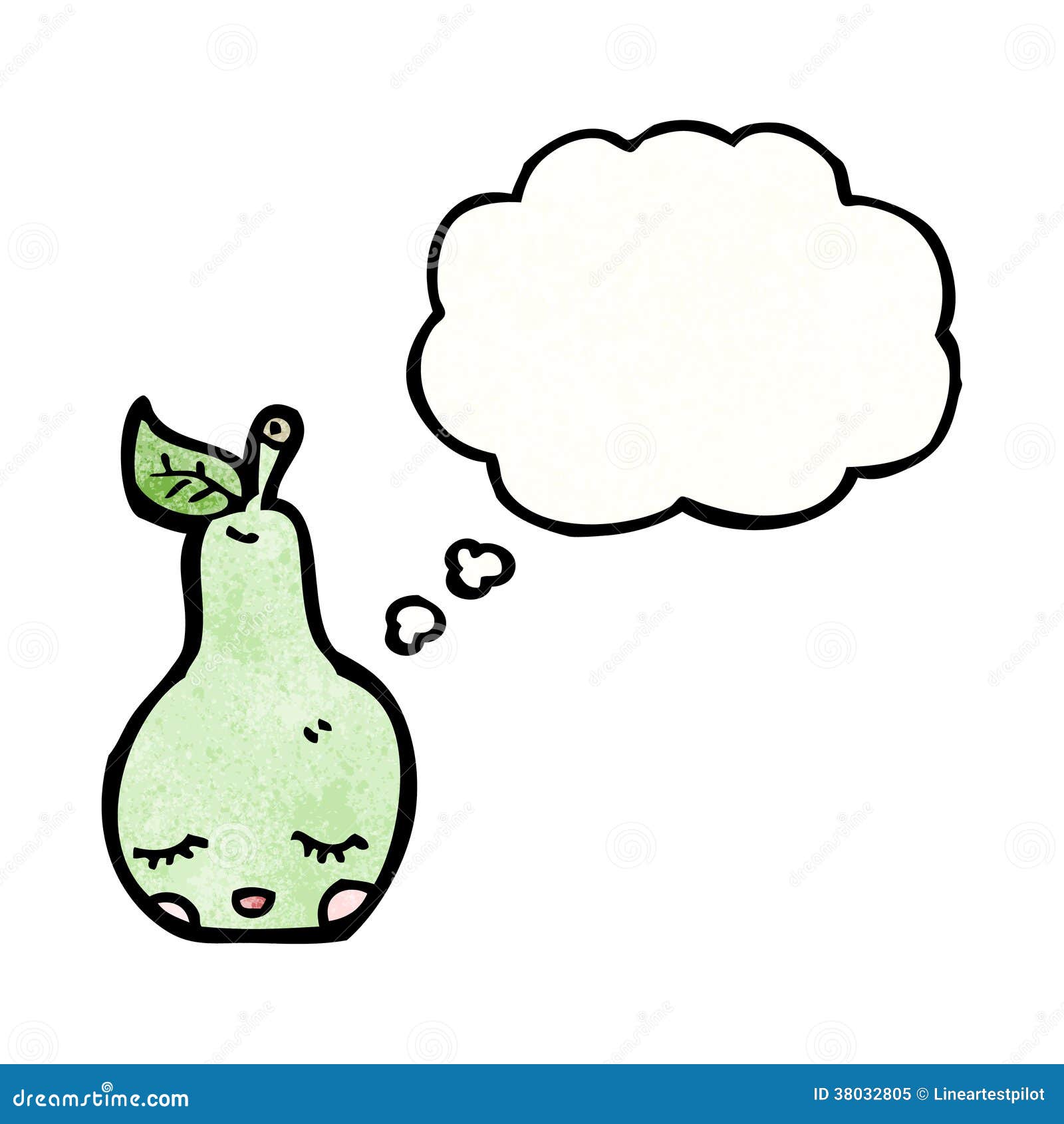 Cartoon pear stock vector. Illustration of retro, textured - 38032805