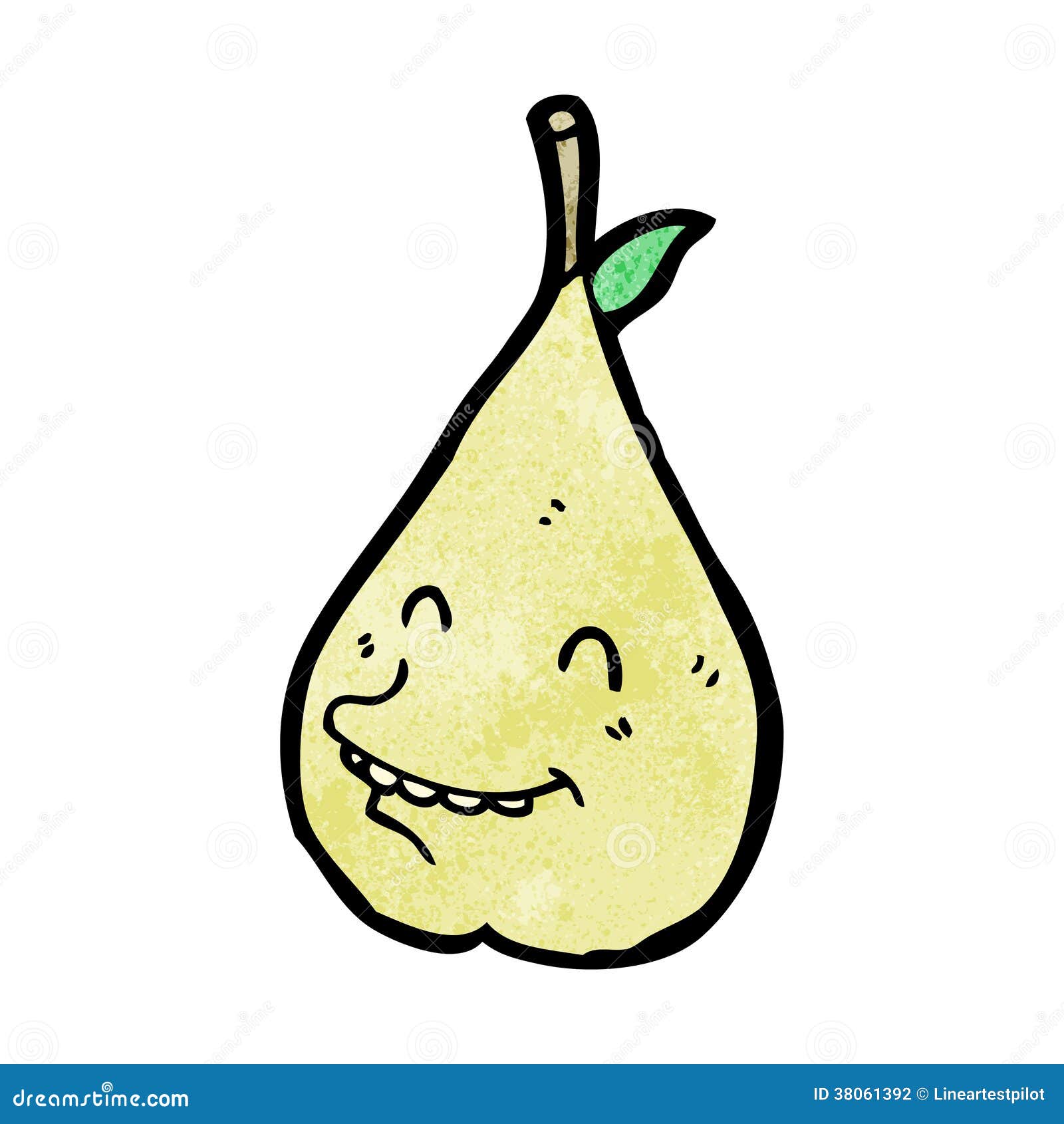 Cartoon pear character stock vector. Illustration of drawing - 38061392