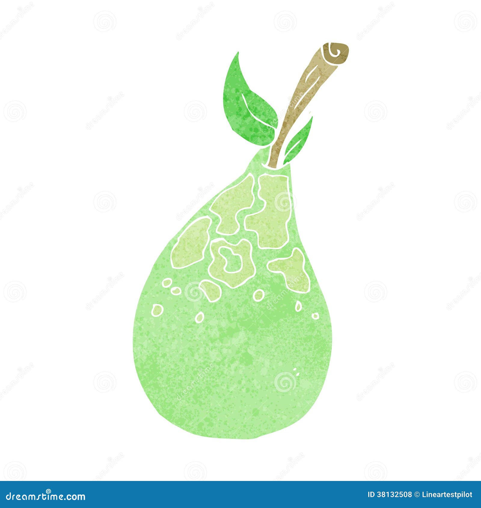 Cartoon pear stock illustration. Illustration of funny - 38132508