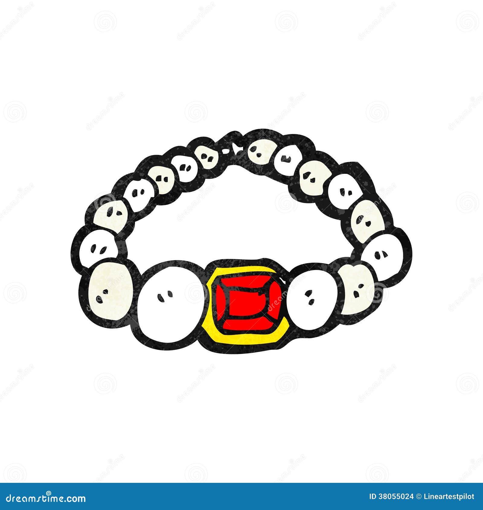 Cartoon pearl necklace stock vector. Illustration of artwork - 38055024