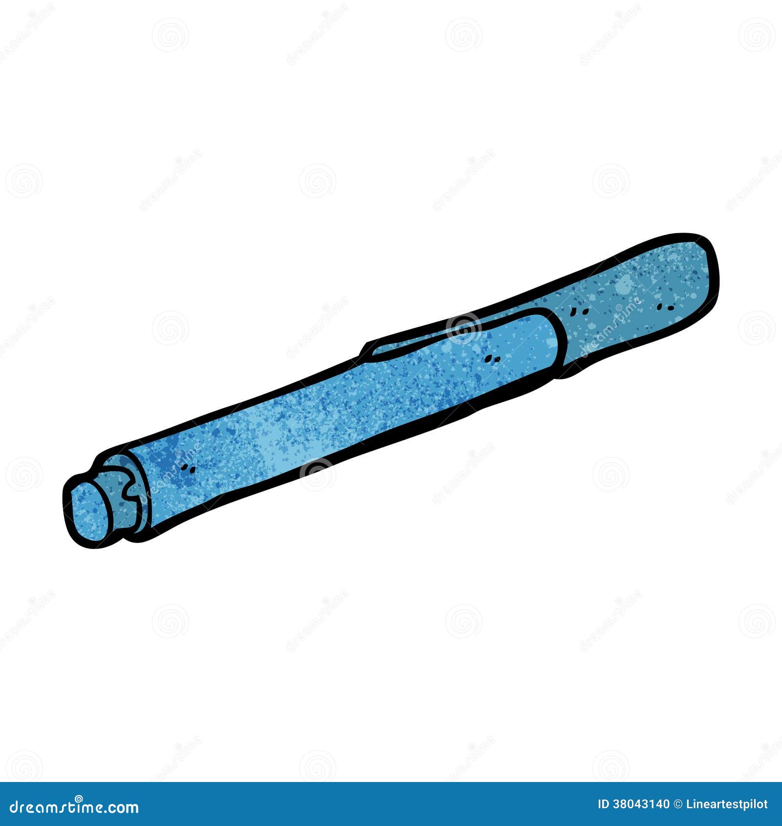Cartoon pen stock vector. Illustration of character, quirky - 38043140