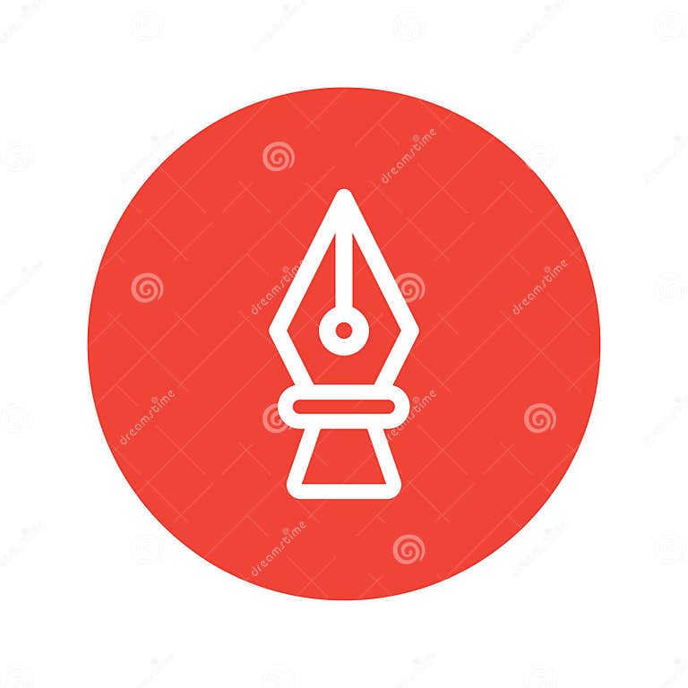 Cartoon Pen Tool Outline Icon Stock Vector - Illustration of object ...