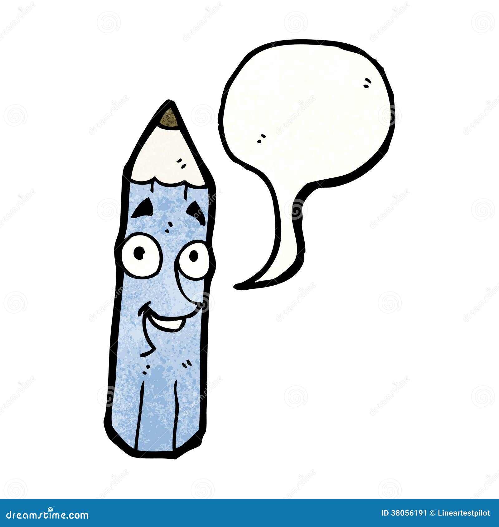 Cartoon pencil stock vector. Illustration of pencil, retro - 38056191