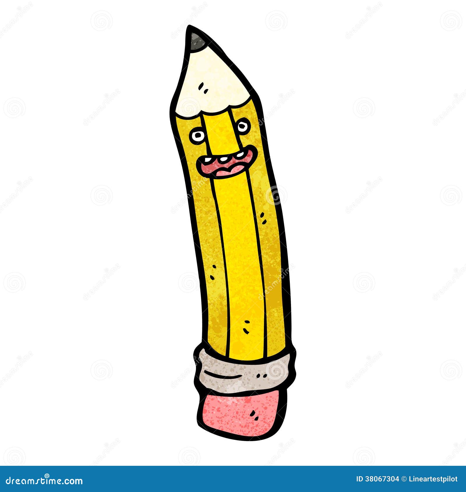 Cartoon pencil stock vector. Illustration of artwork - 38067304