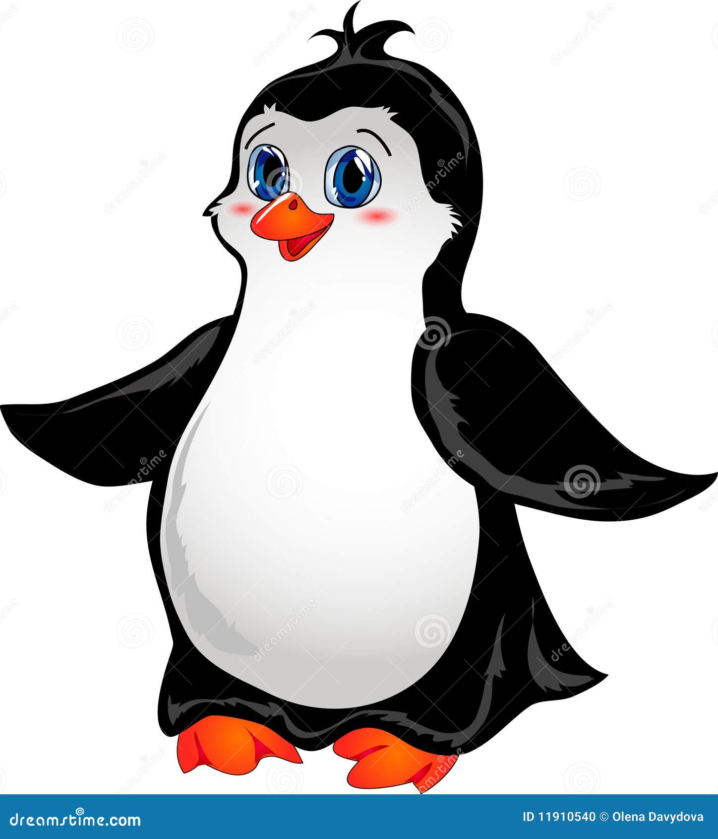 Cartoon penguin stock vector. Illustration of design - 11910540