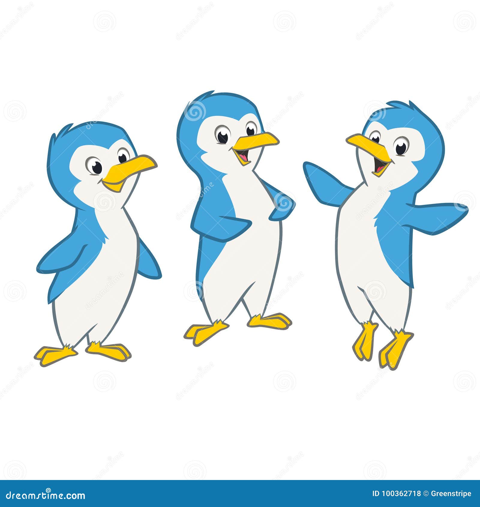 Cartoon Penguins stock vector. Illustration of graphic - 100362718