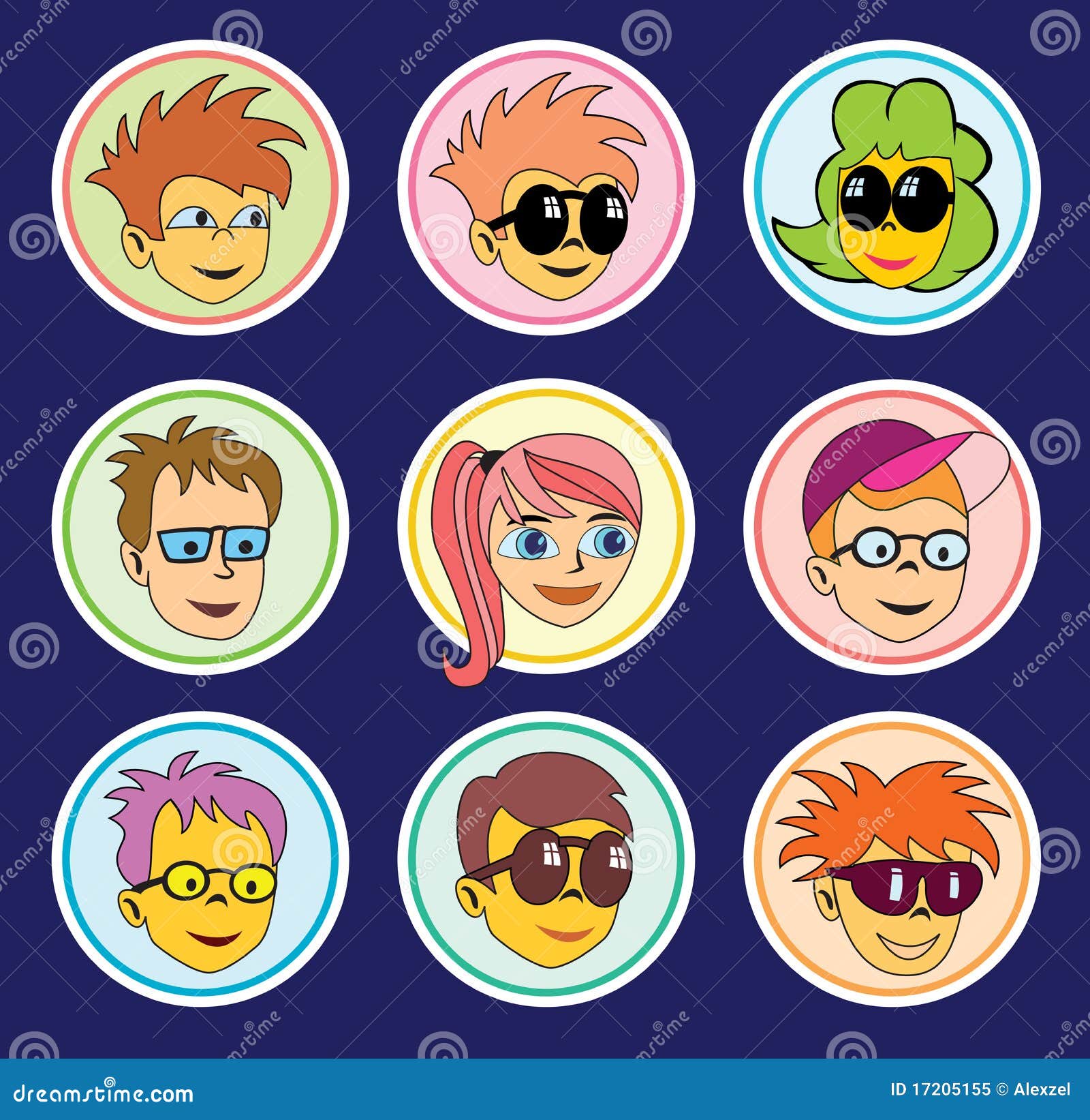 Cartoon people stock vector. Illustration of characters - 17205155