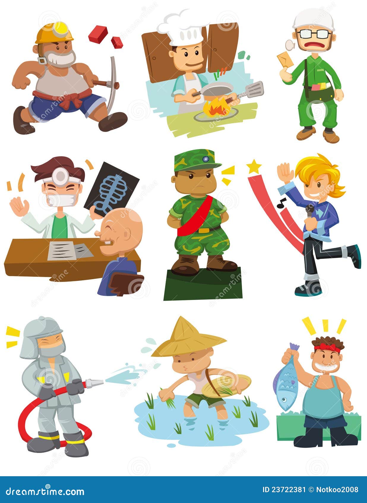 Cartoon people job stock vector. Illustration of character - 23722381