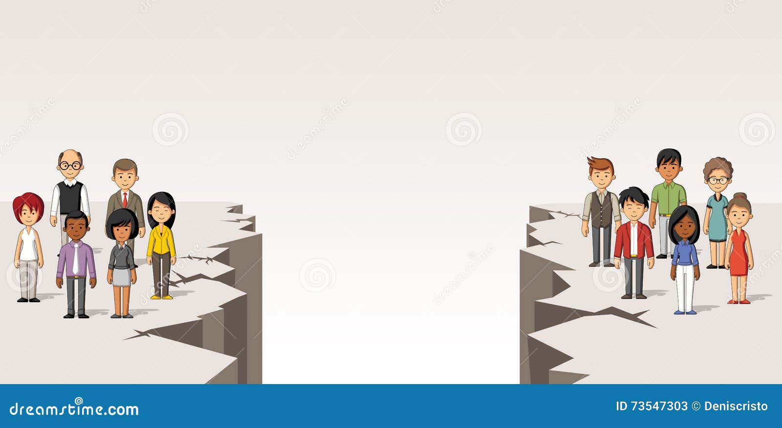 Two People Separated