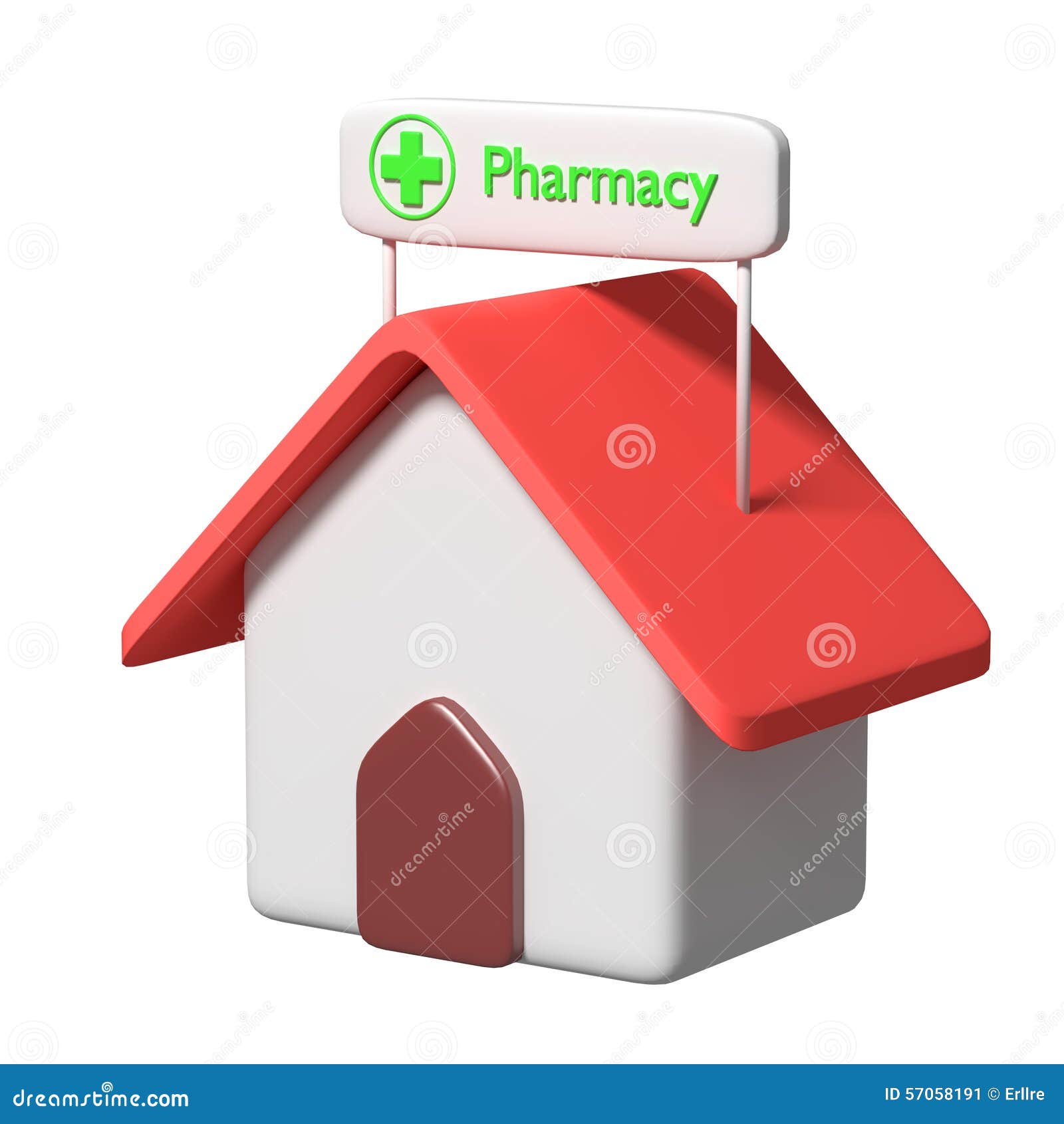 Cartoon pharmacy stock illustration. Illustration of clinic - 57058191