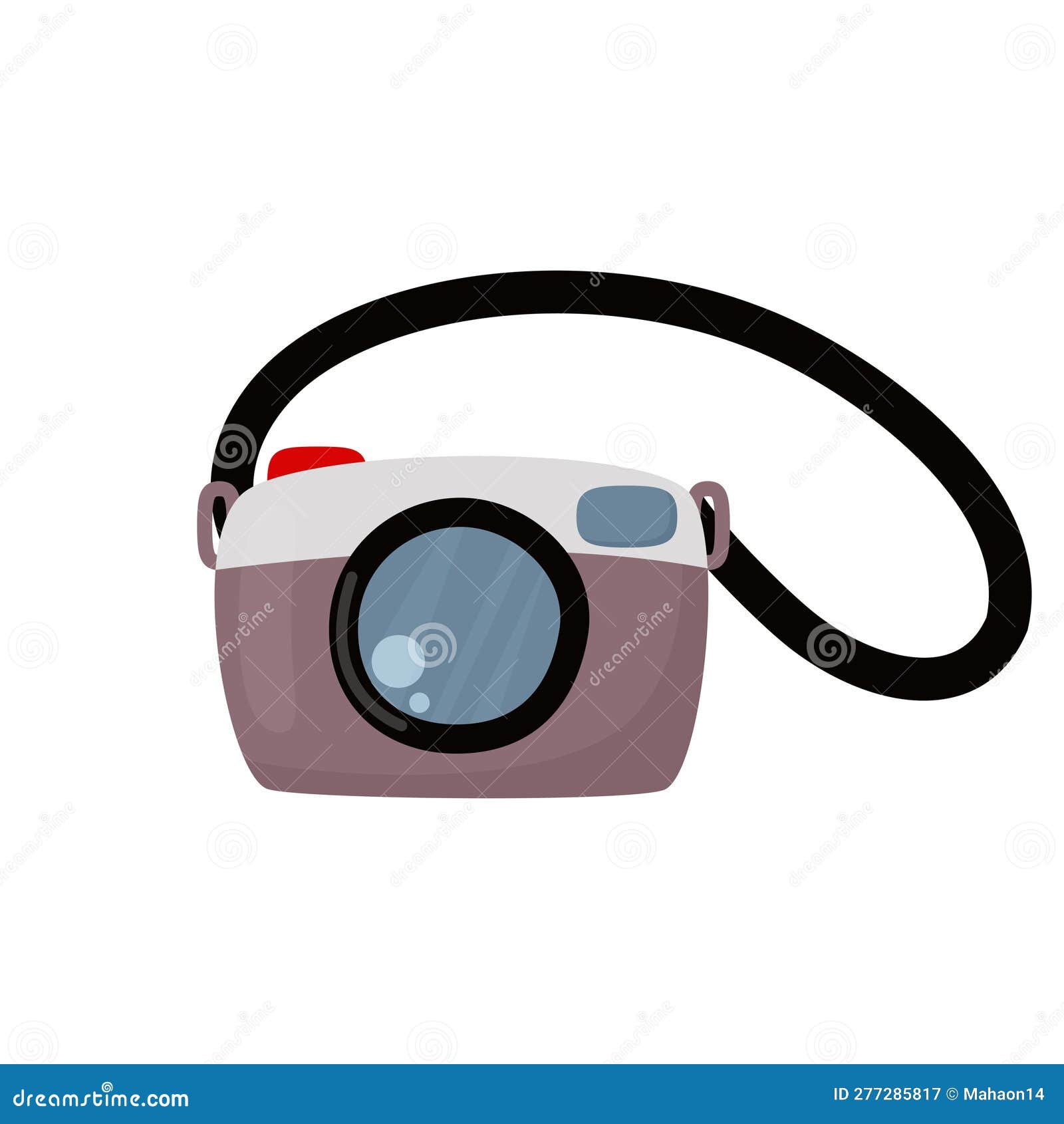Cartoon photo camera stock vector. Illustration of doodle - 277285817