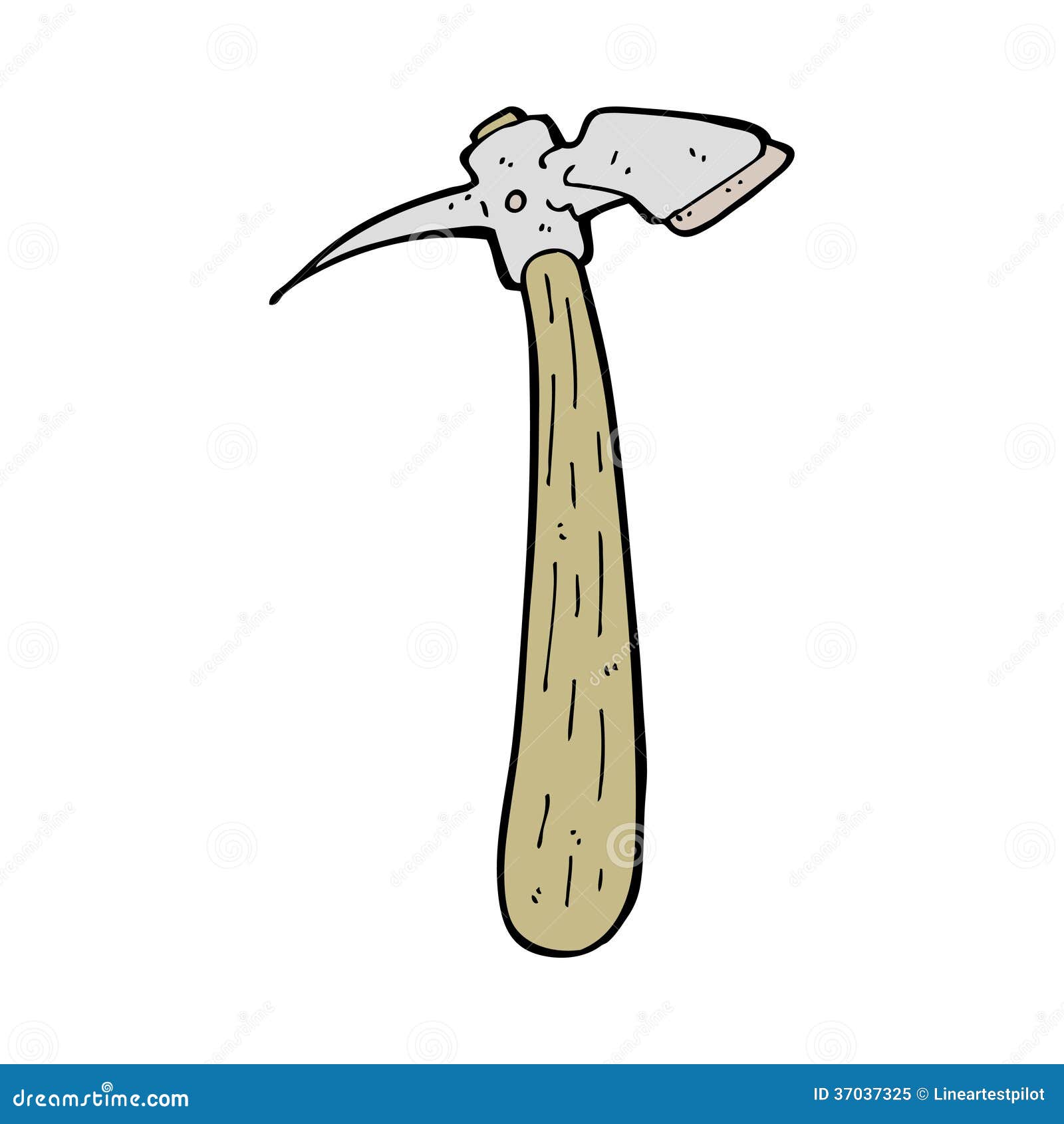 Cartoon pick axe stock vector. Illustration of character - 37037325