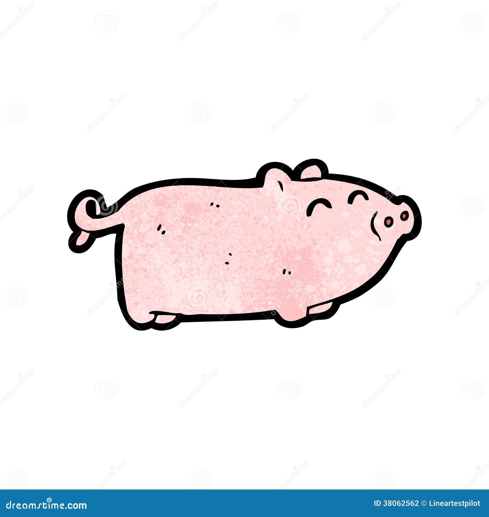 Cartoon piglet stock vector. Illustration of traditional - 38062562