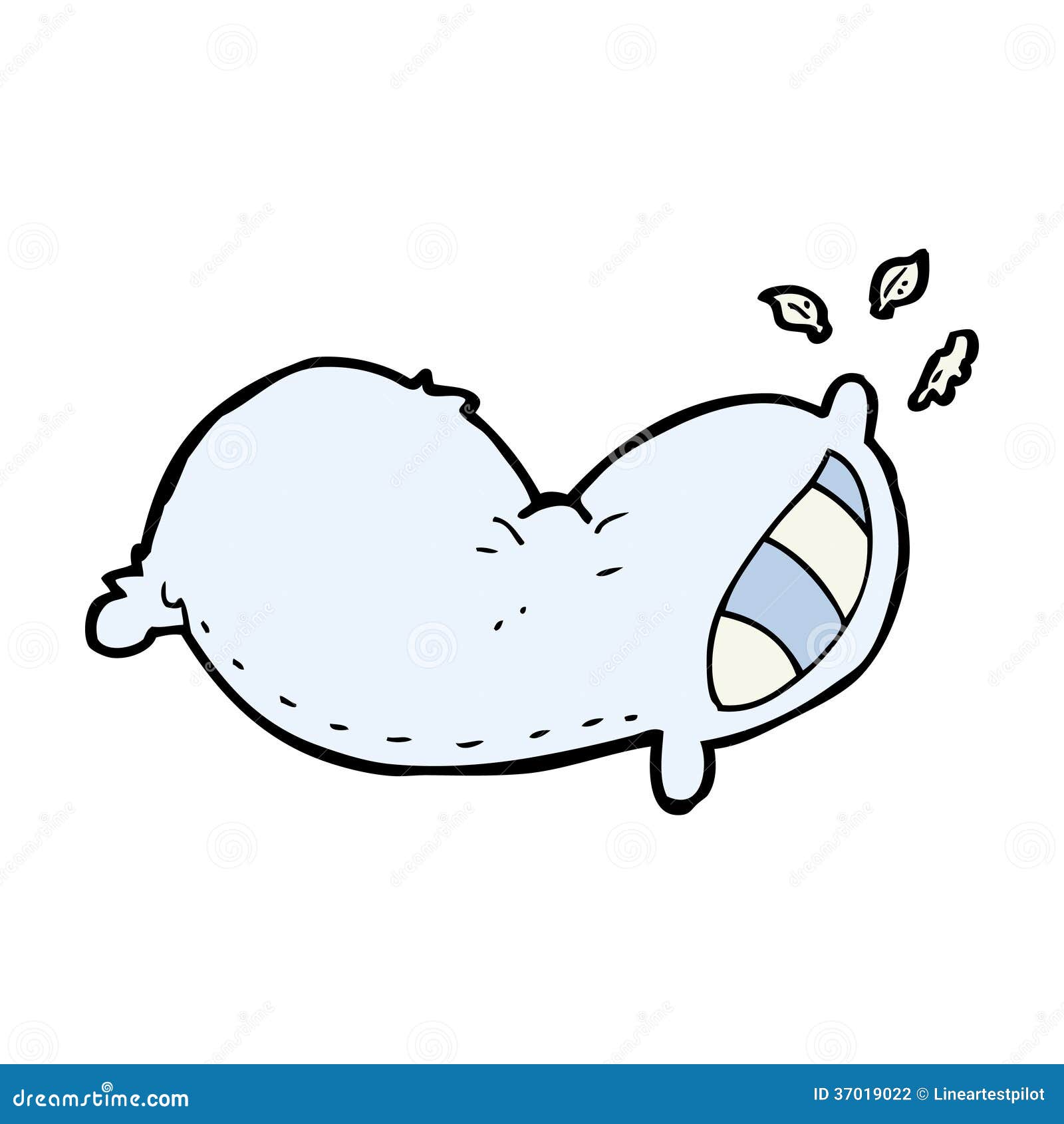 Cartoon pillow stock vector. Illustration of hand, clip - 37019022