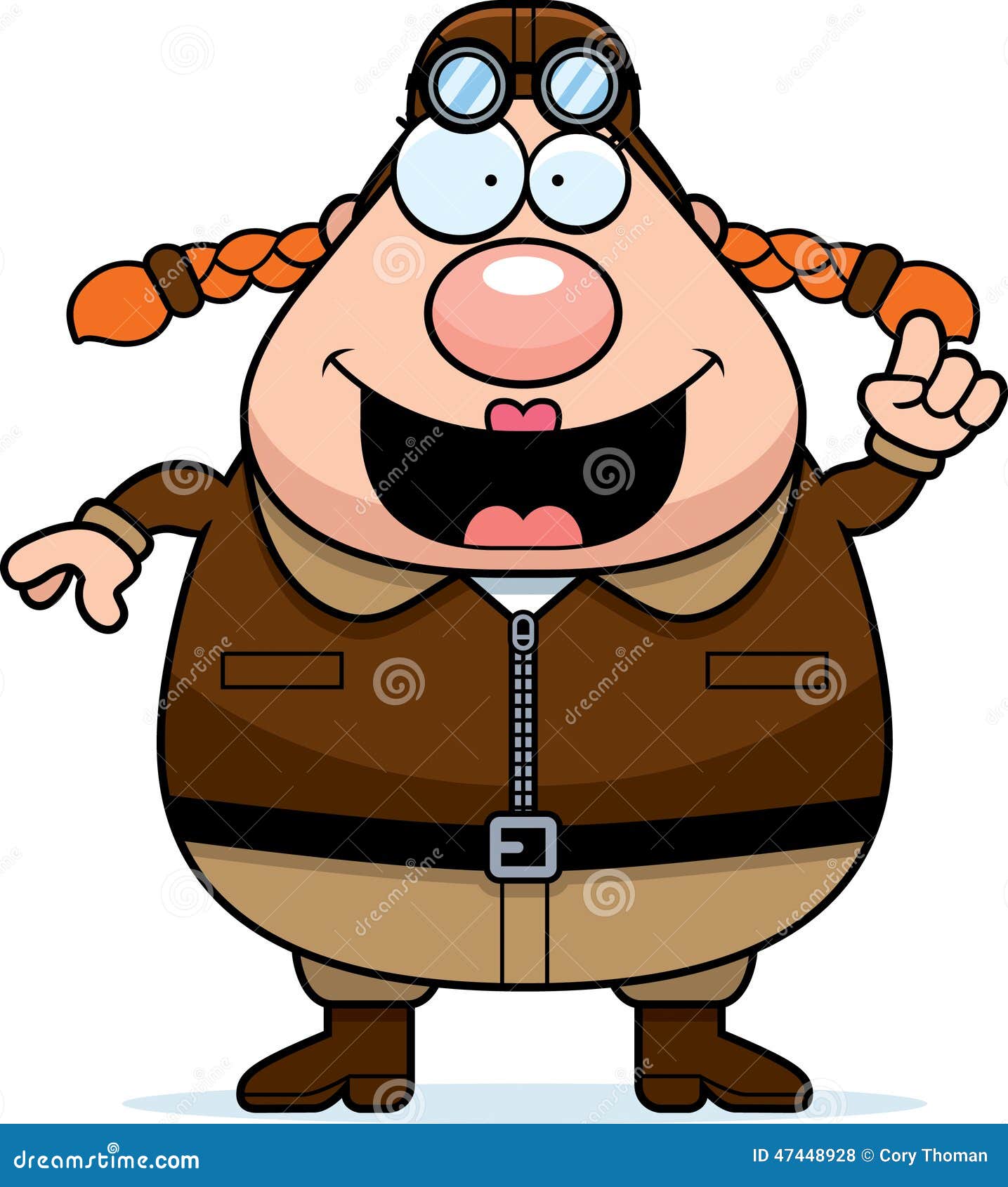 Cartoon Pilot Idea stock vector. Illustration of speaking - 47448928