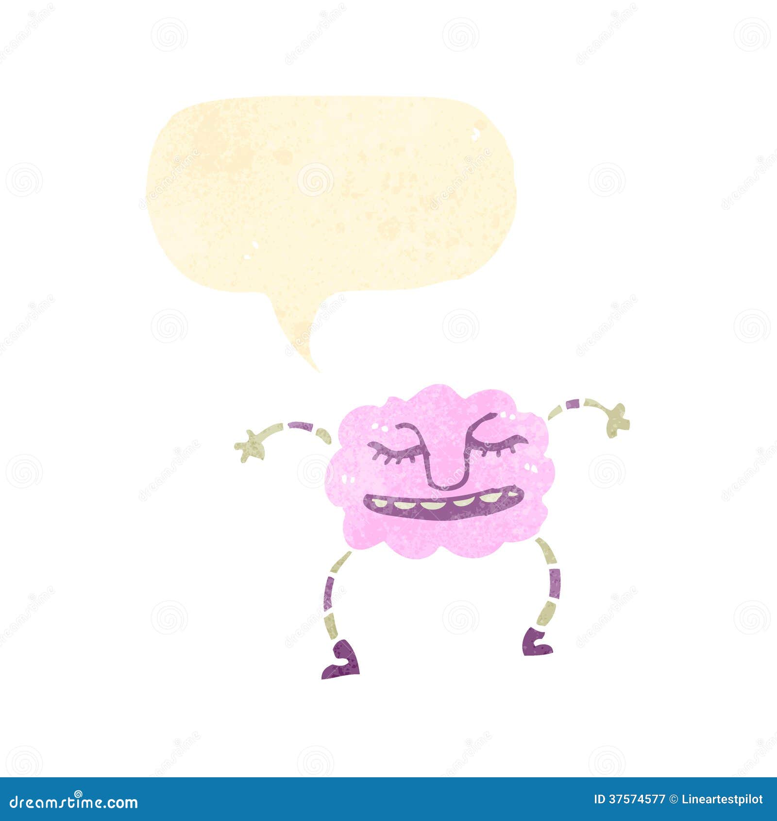 Cartoon Pink Cloud Monster | CartoonDealer.com #37574577