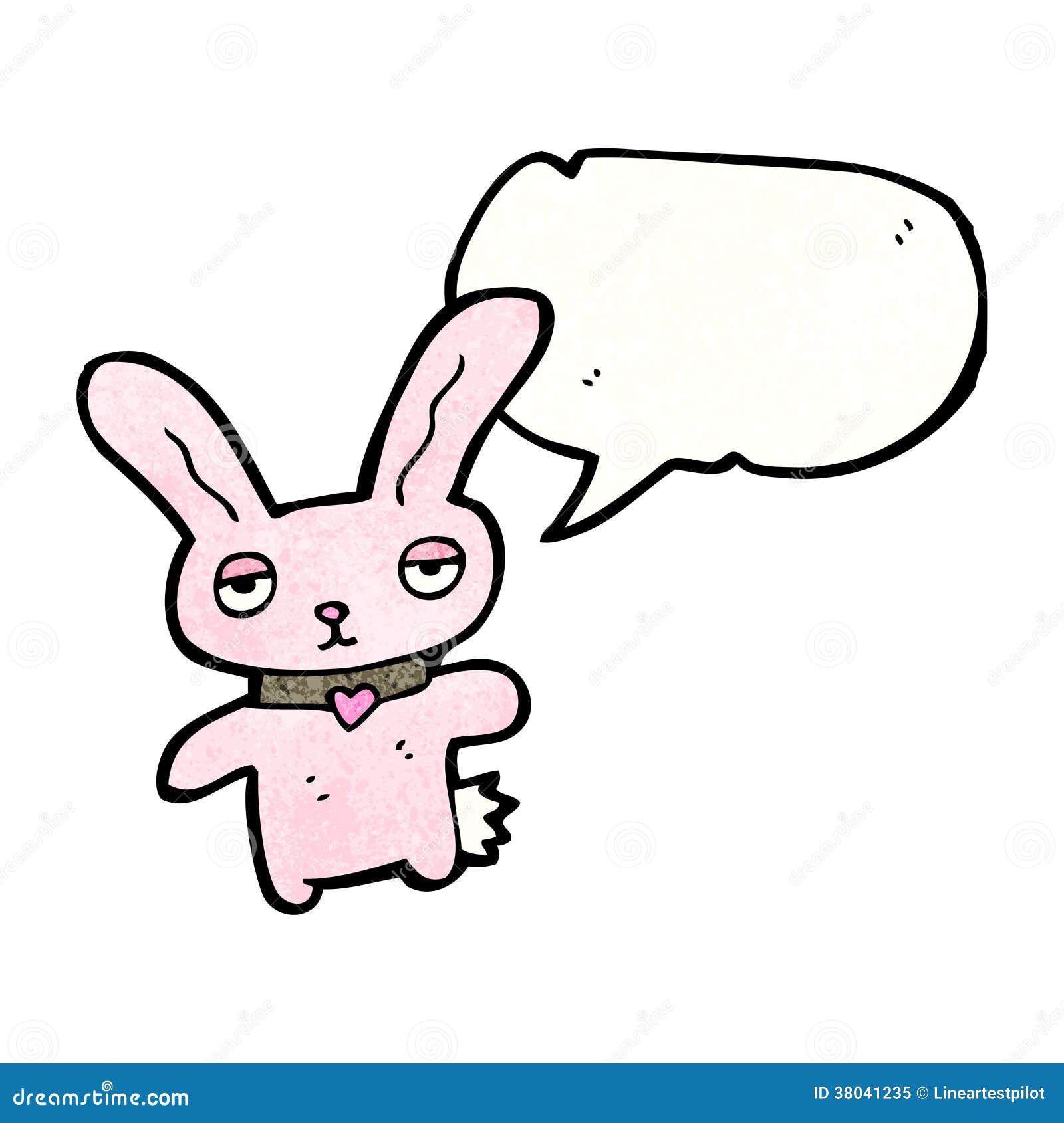 Cartoon pink rabbit stock vector. Illustration of talking - 38041235